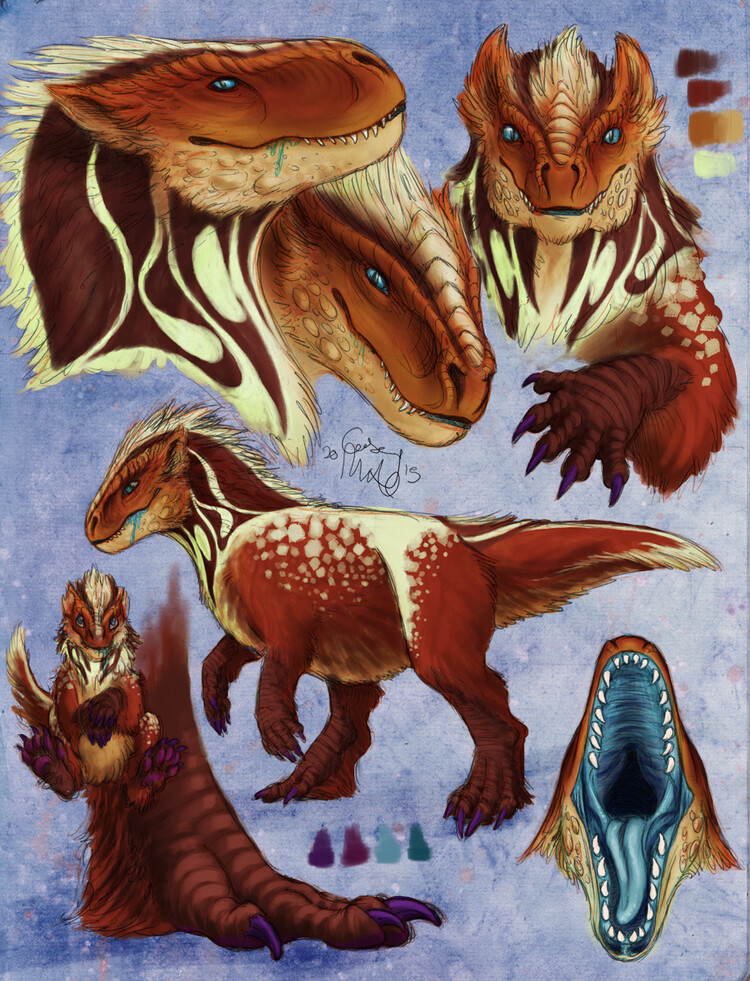 ArtStation - Multi-Figure Page: Theropod