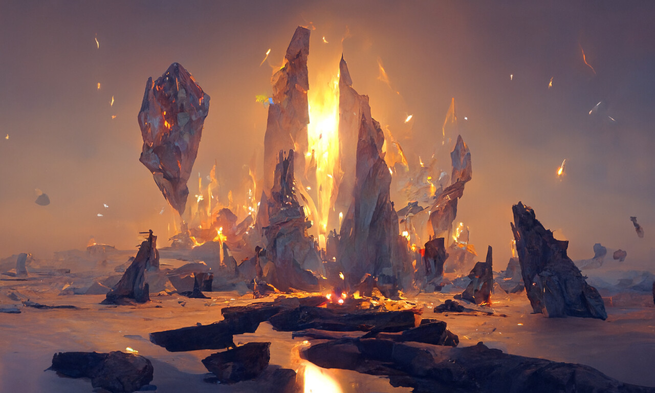 ArtStation - Crystal Volcano
