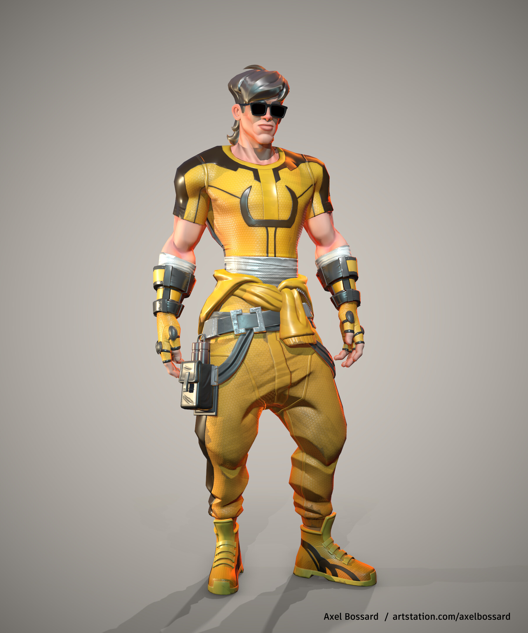 Axel Bossard - Bruce Lee Fortnite FanArt