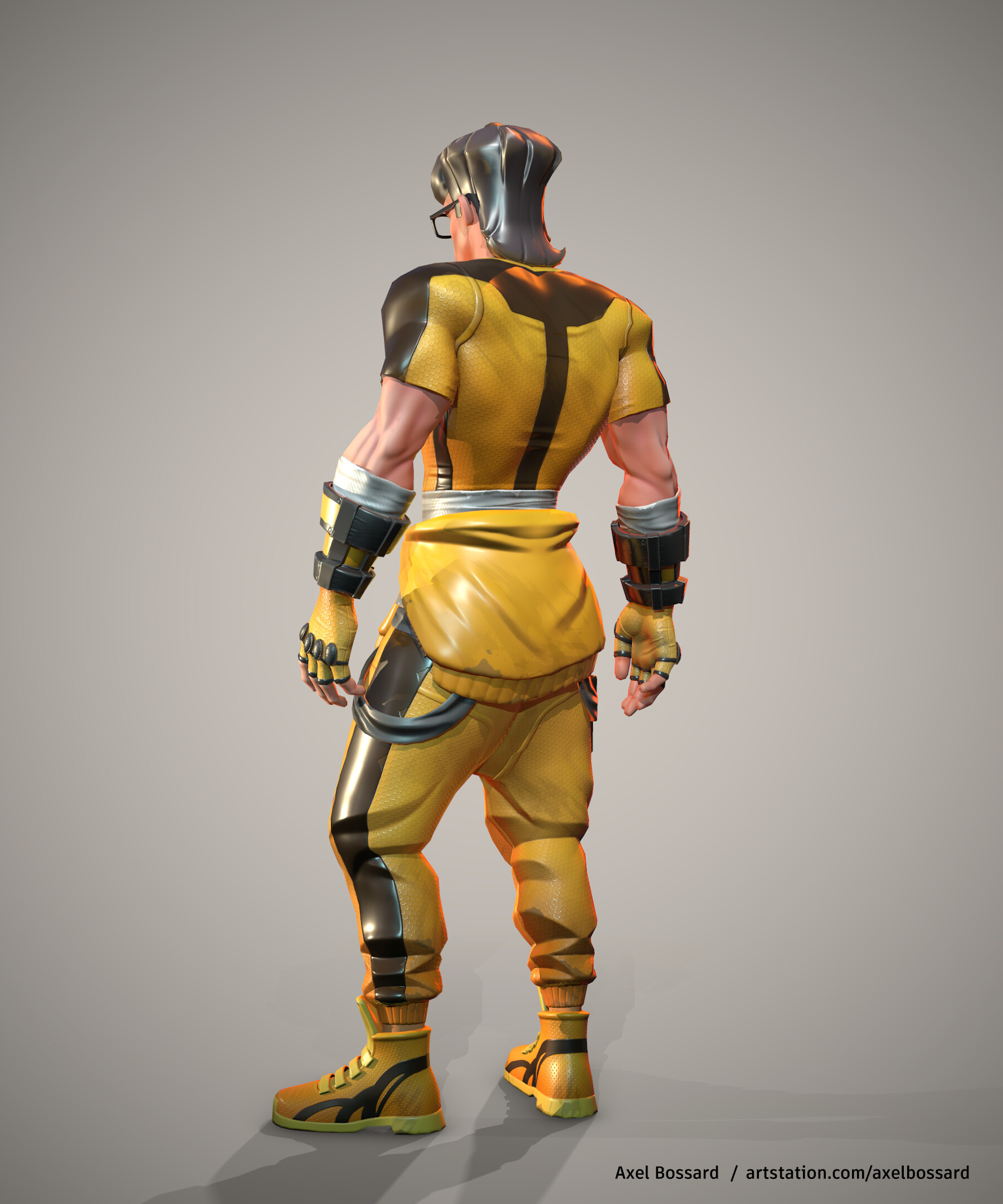 Axel Bossard - Bruce Lee Fortnite FanArt