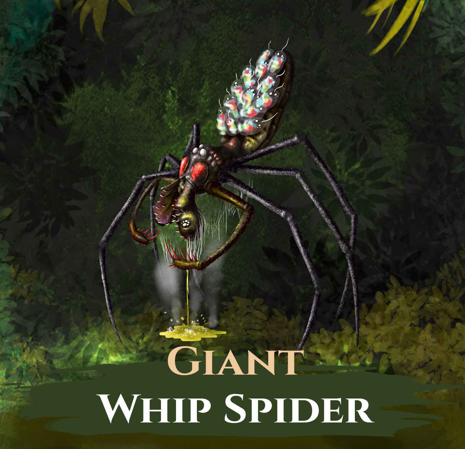 Luis R. Blanco - Giant Whip Spider - Veil of Ruin