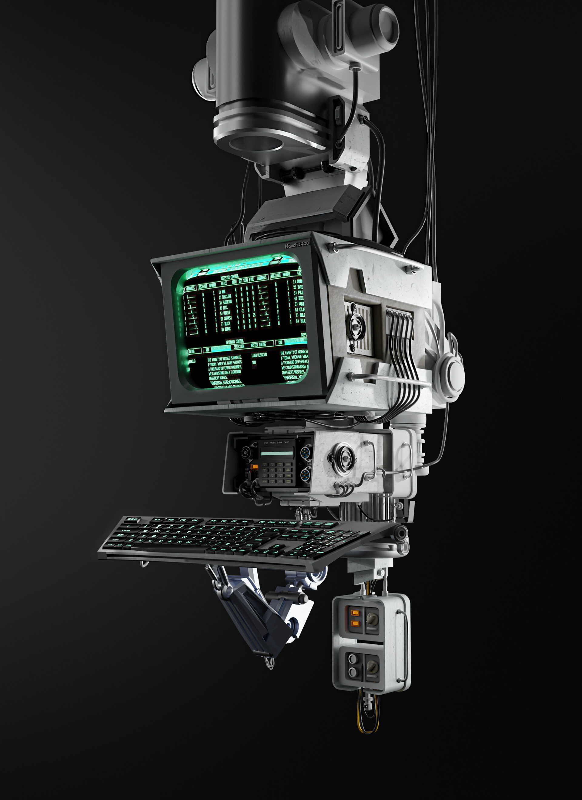 ArtStation - IBM hanging computer