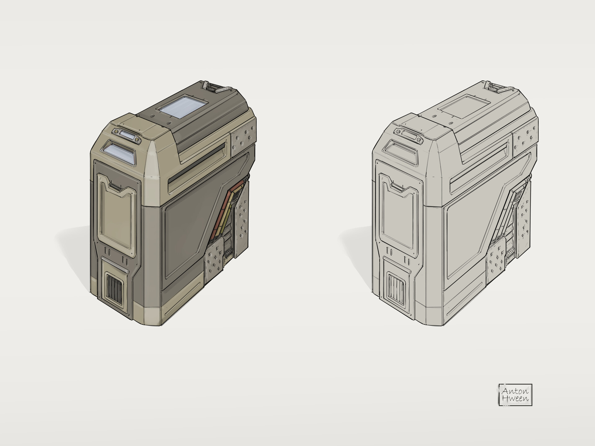 ArtStation - Refrigerator props