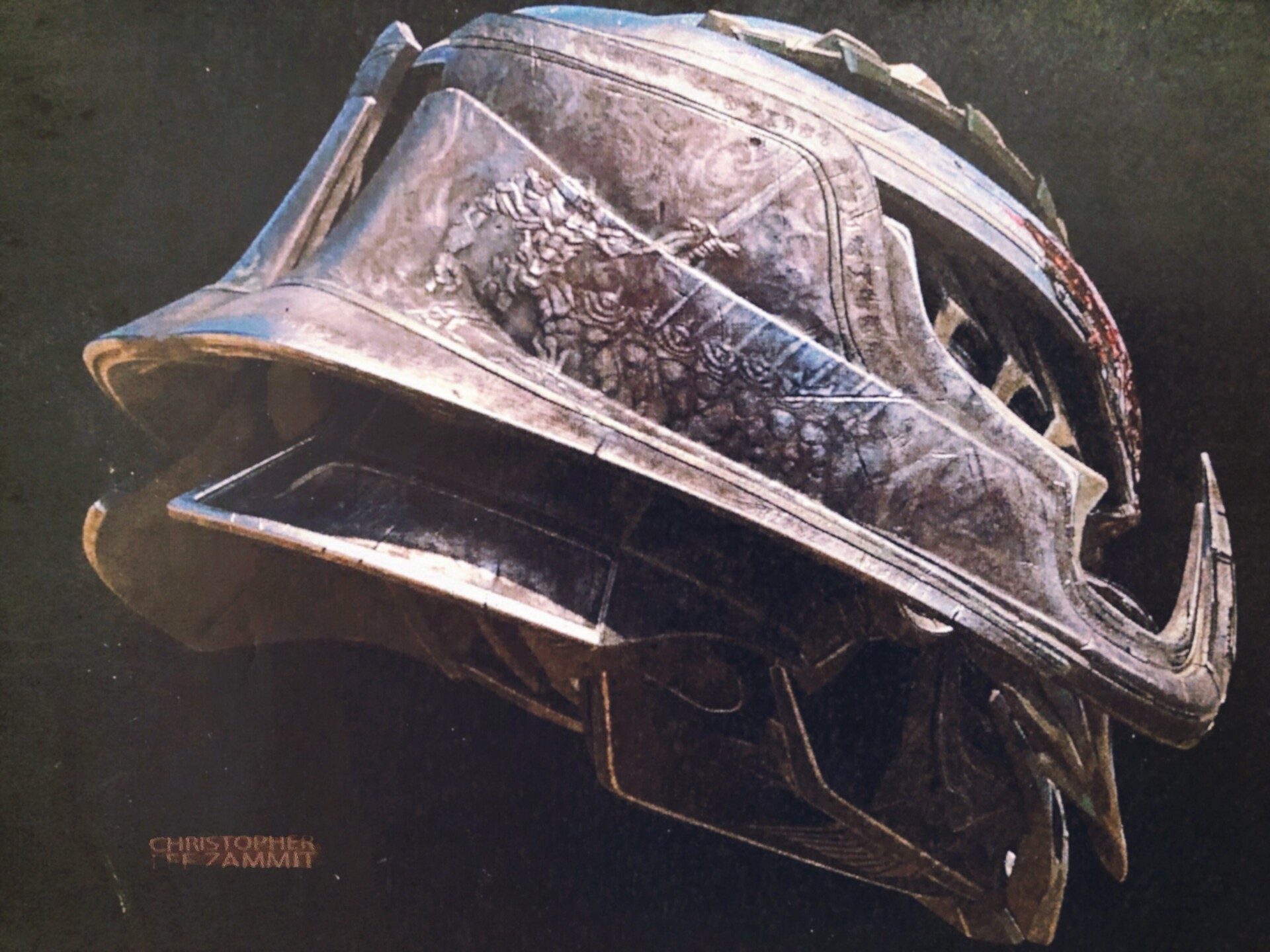 ArtStation - Megatron Helmet Relief Concept