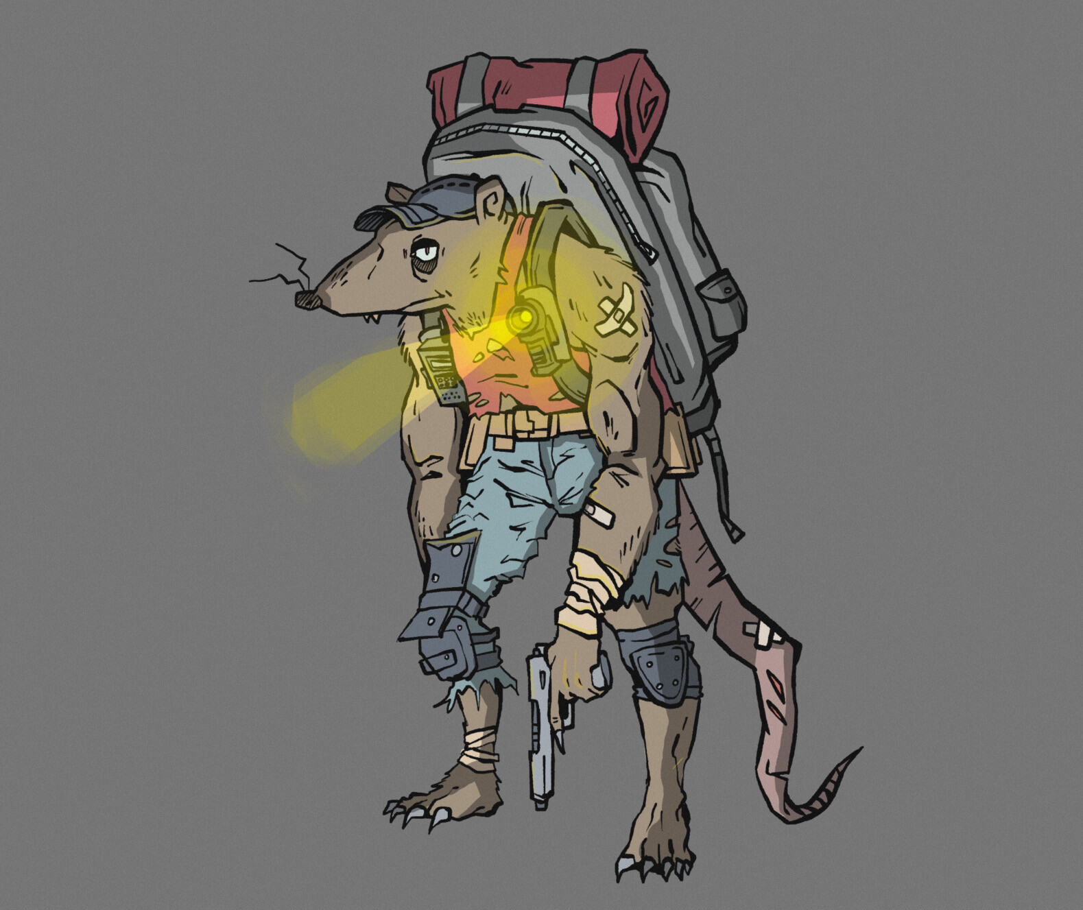ArtStation - Donny "The Rat" initial ideation