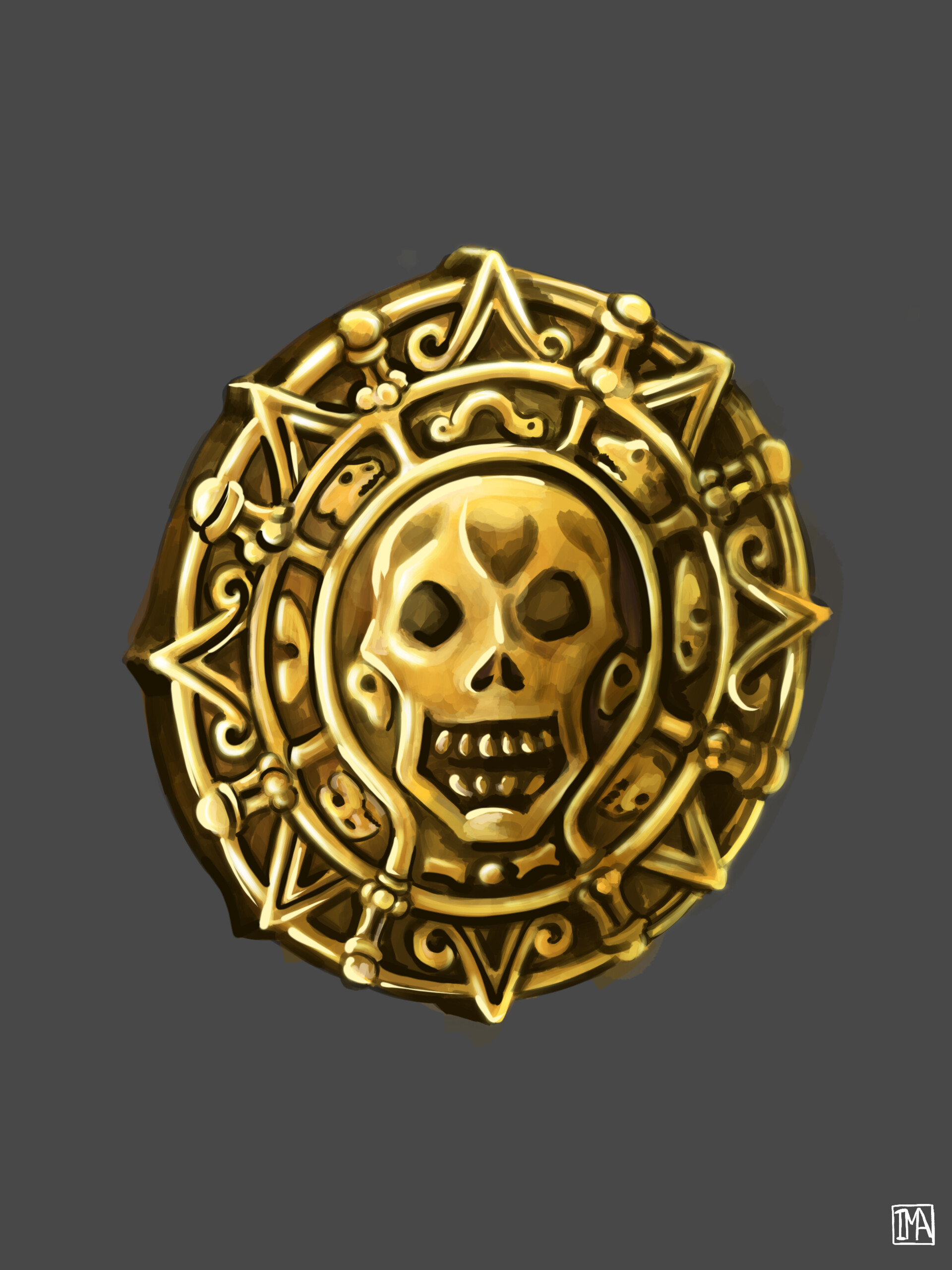 ArtStation - Pirates of the Caribbean Aztec Coin