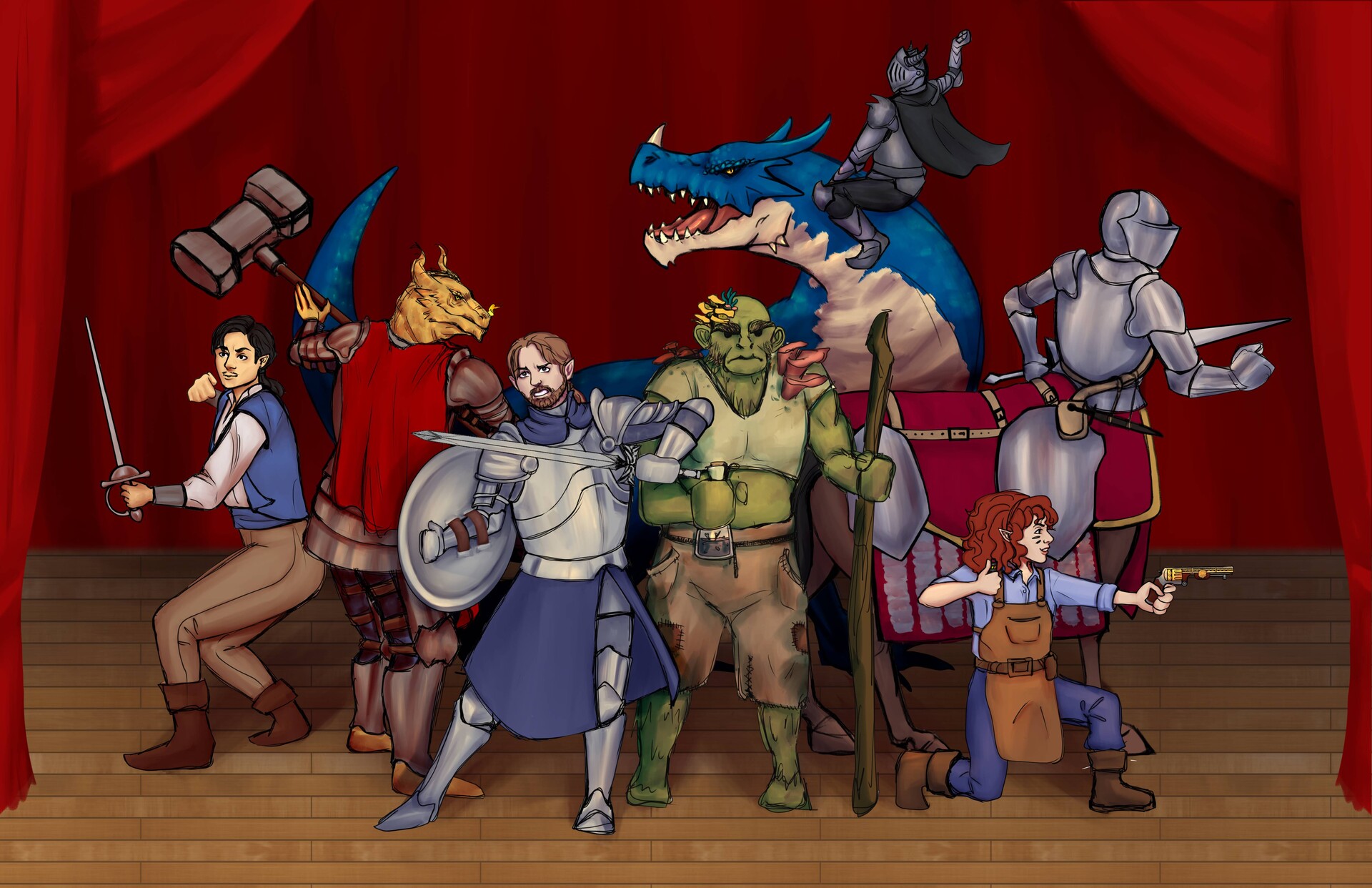ArtStation - D&D Party Art