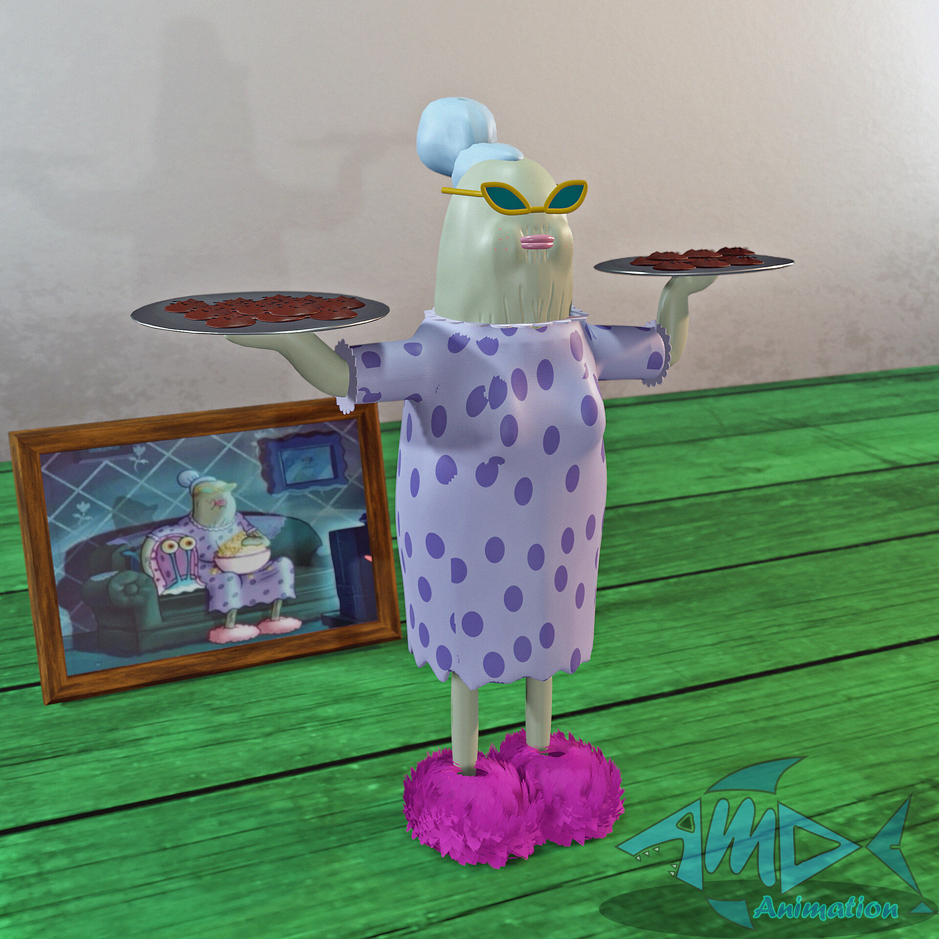 ArtStation - Grandma Tapsi spongebob square pants