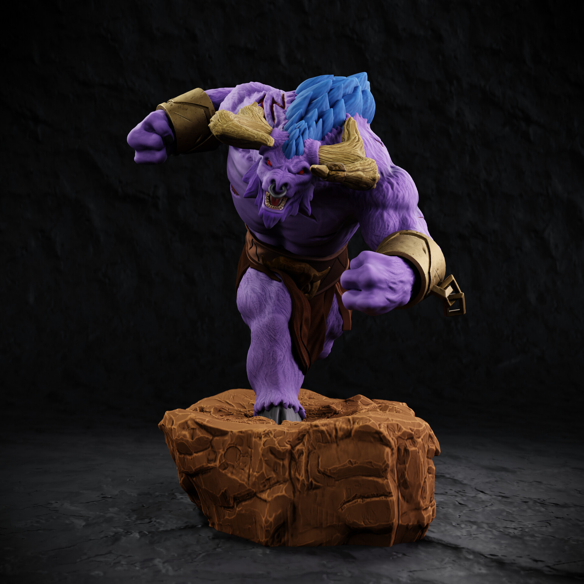 ArtStation - Alistar Fanart 3d Print Statue