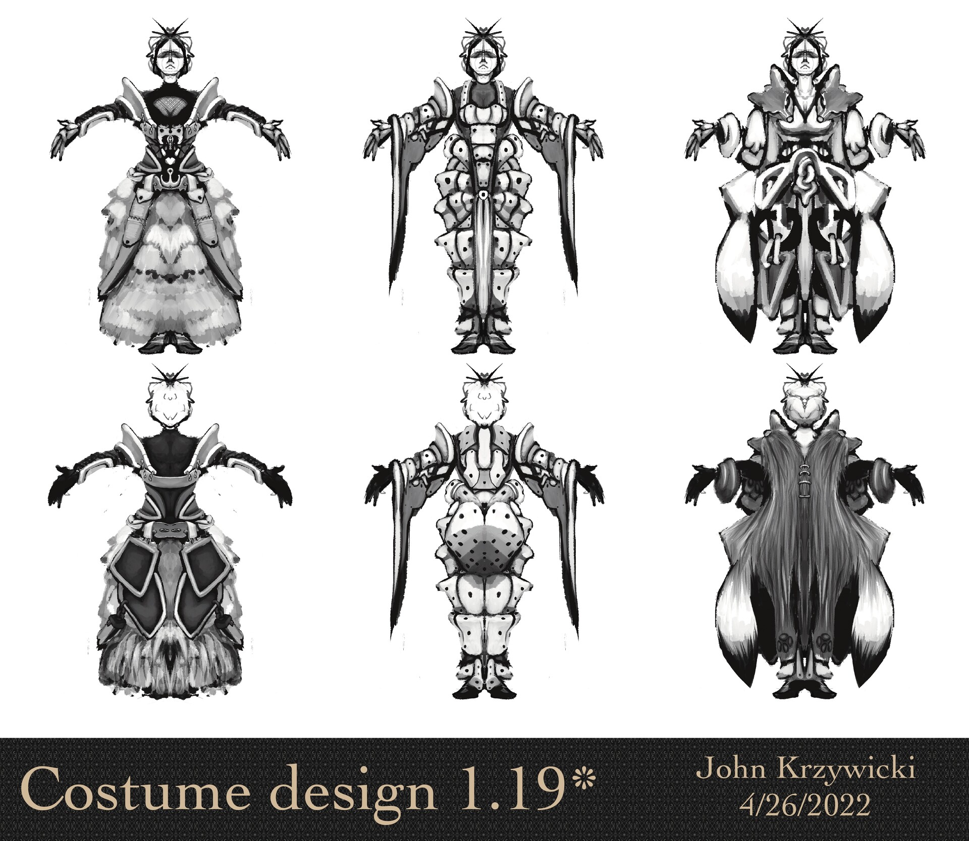 ArtStation - Costume design sheet 1.19*