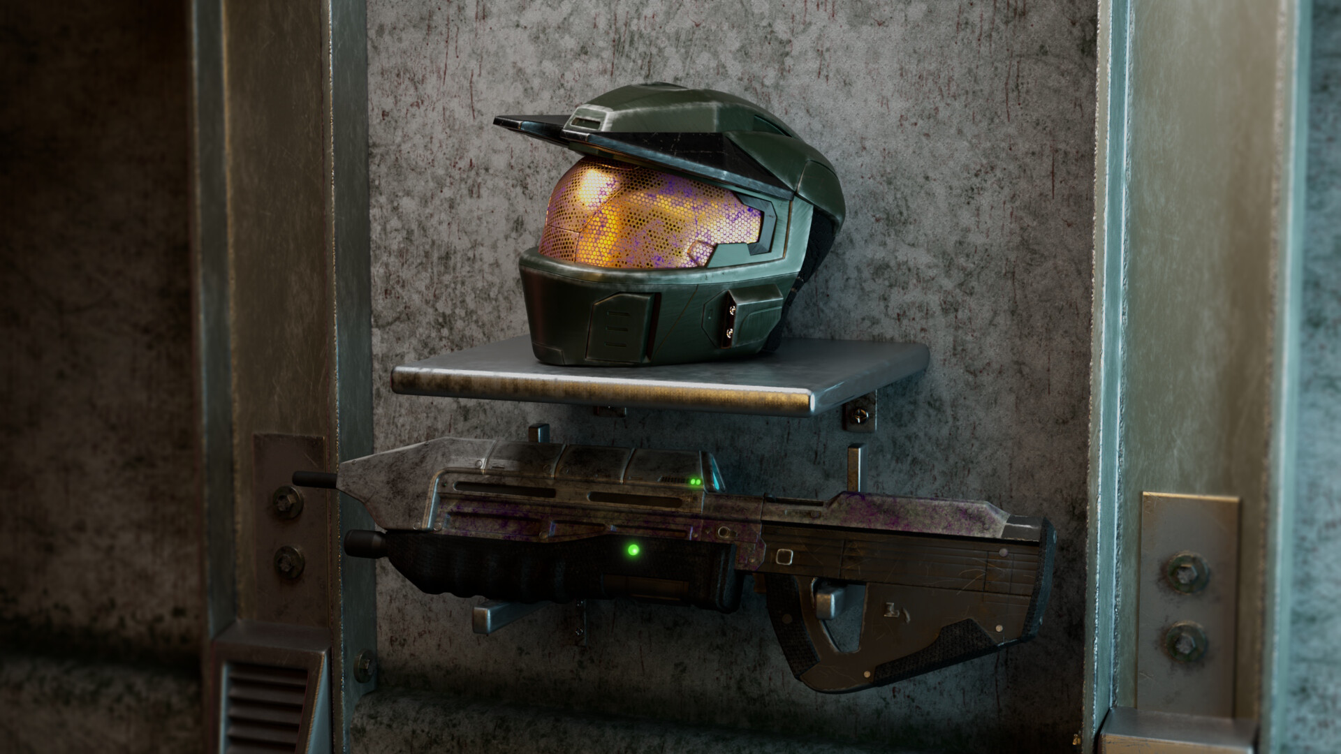 ArtStation - Mjolnir Mk-V Helmet and AR