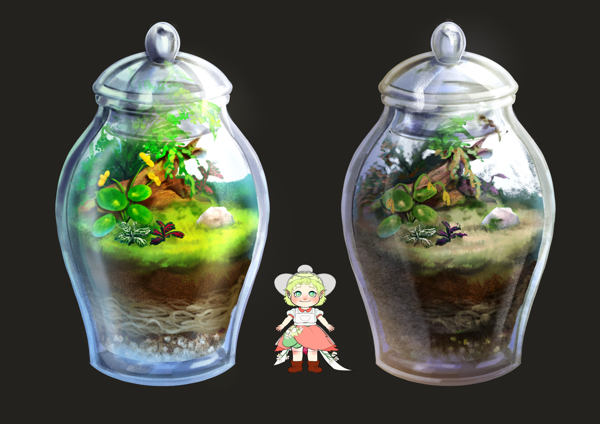 ArtStation - Final Major Project: Terrarium (Anya's House)