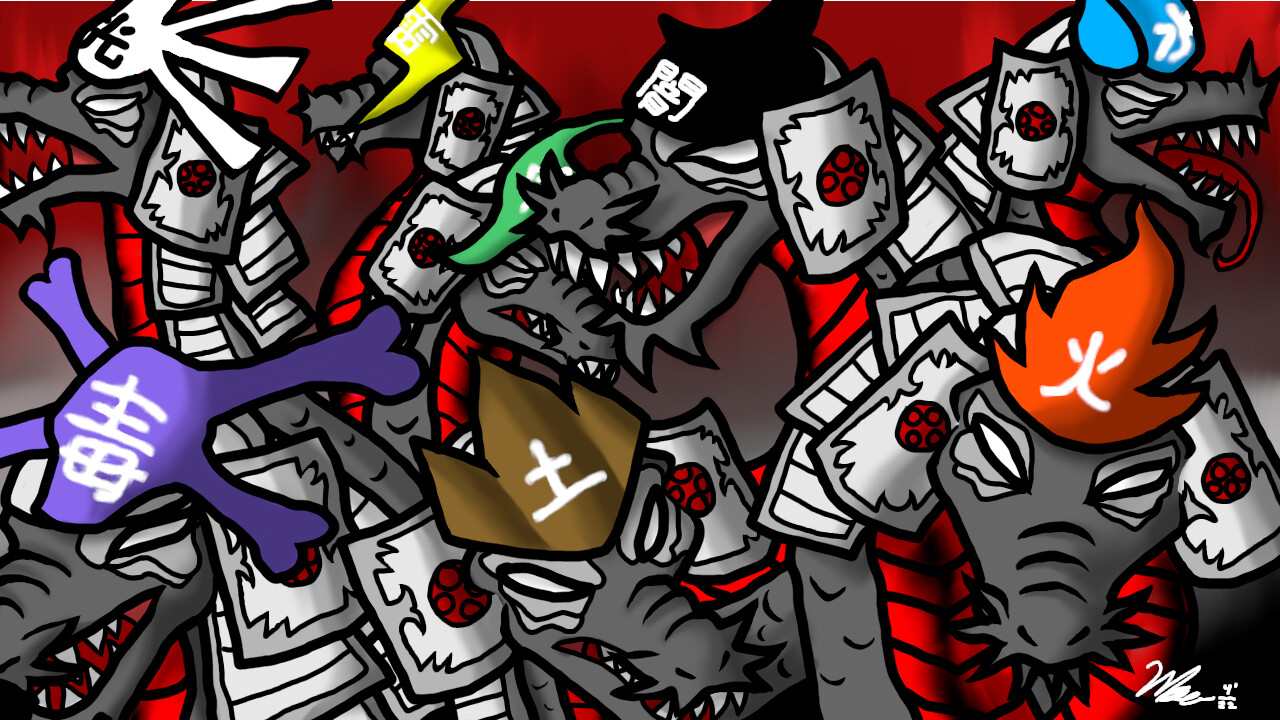 ArtStation - Okami Fan art Orochi