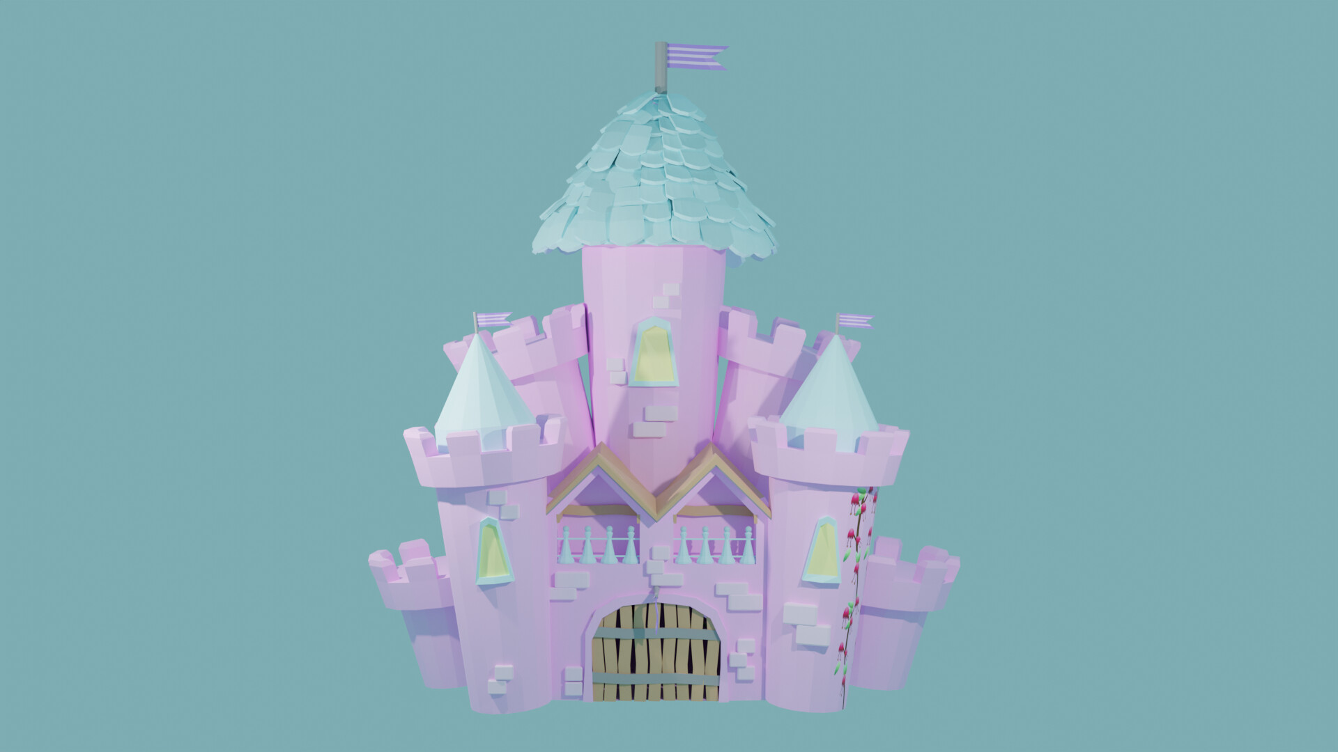 ArtStation - Cute 3D castle
