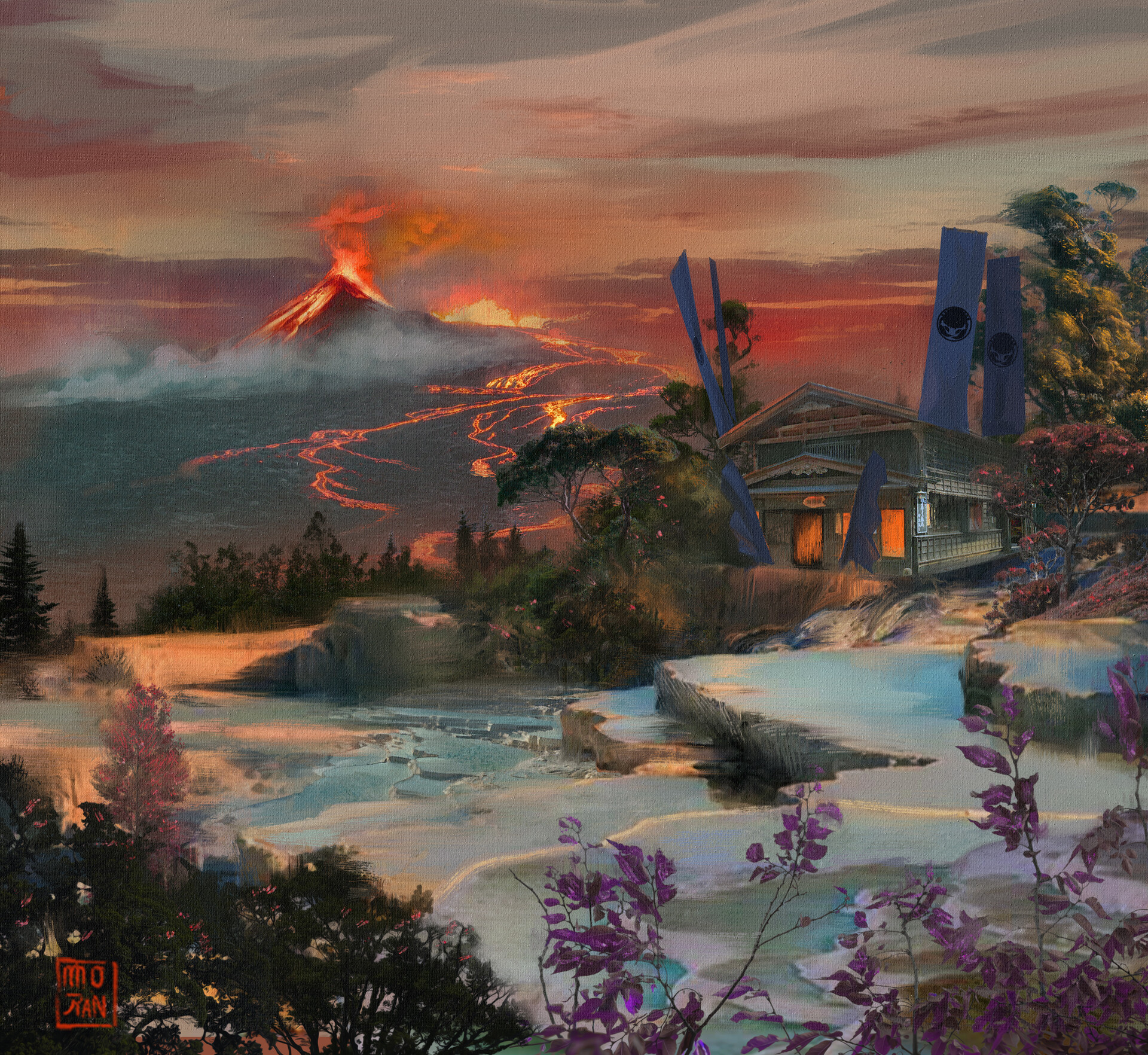 ArtStation - Ashen flame Plateau