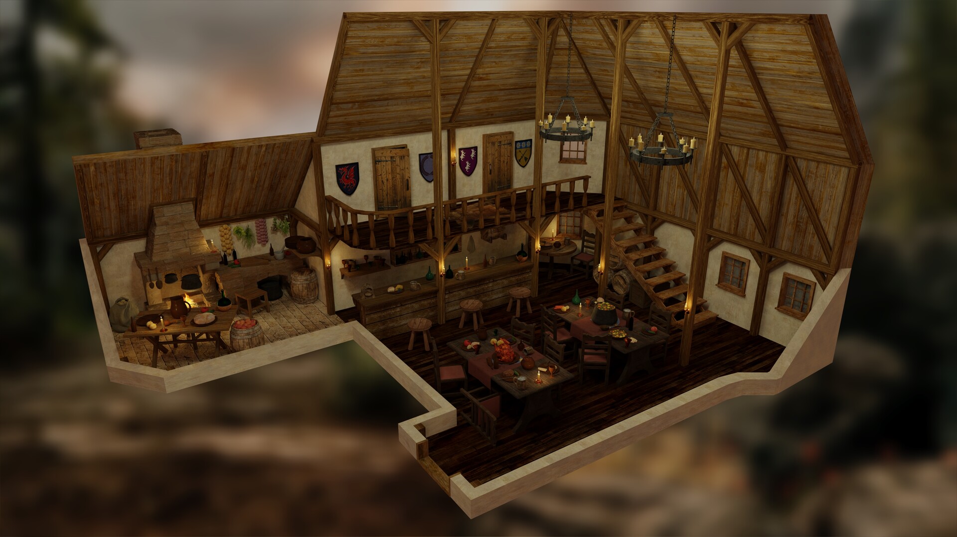 Minecraft Medieval Tavern