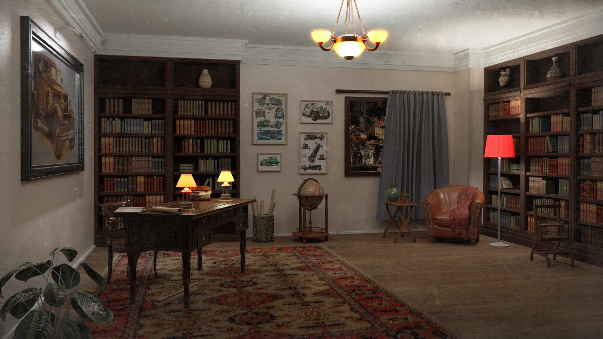 ArtStation - Library room