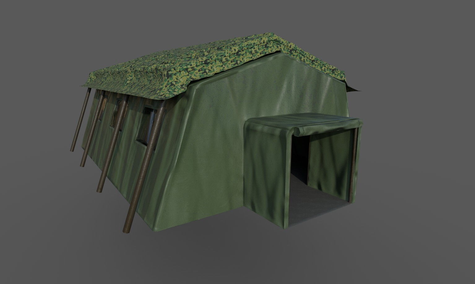 ArtStation - Military Camouflage Tent