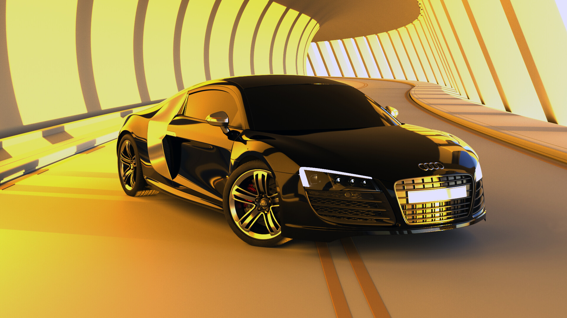 ArtStation - Audi R8 - Maya Hard Surface Modeling