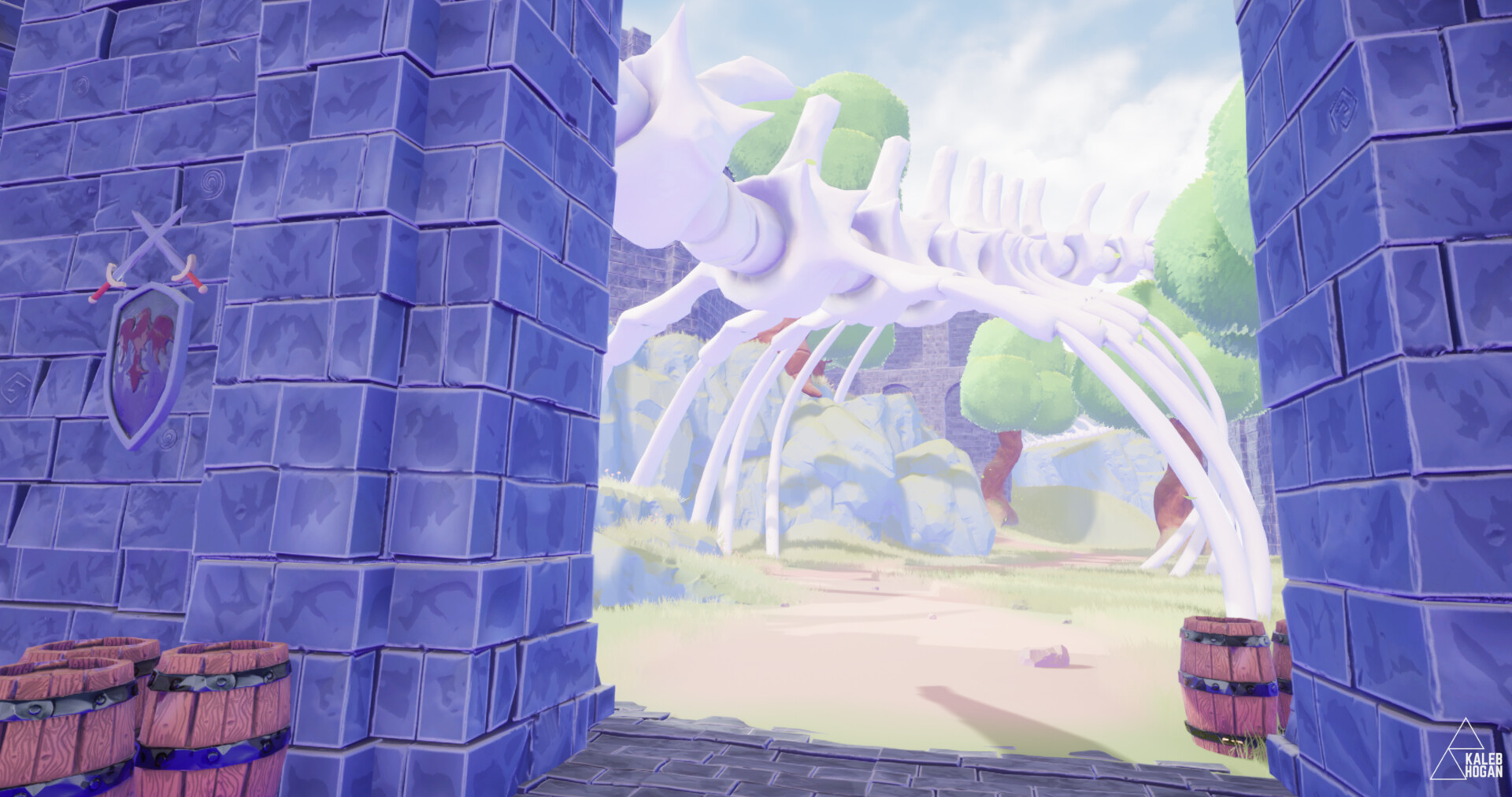 Kaleb Hogan - Lost Castle- Stylized Environment, Castle in the Forest [UE5]