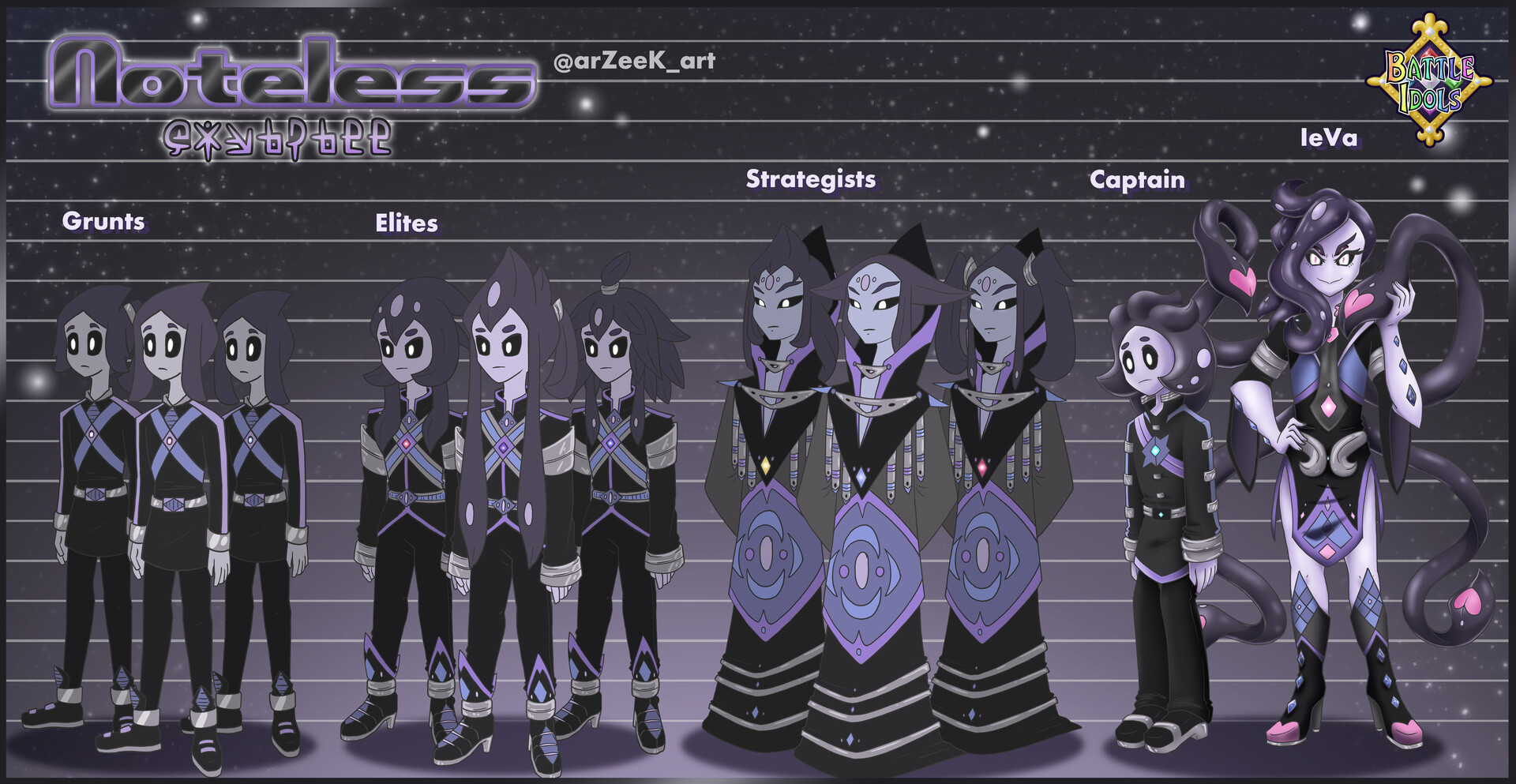 ArtStation - Battle Idols Noteless Concept