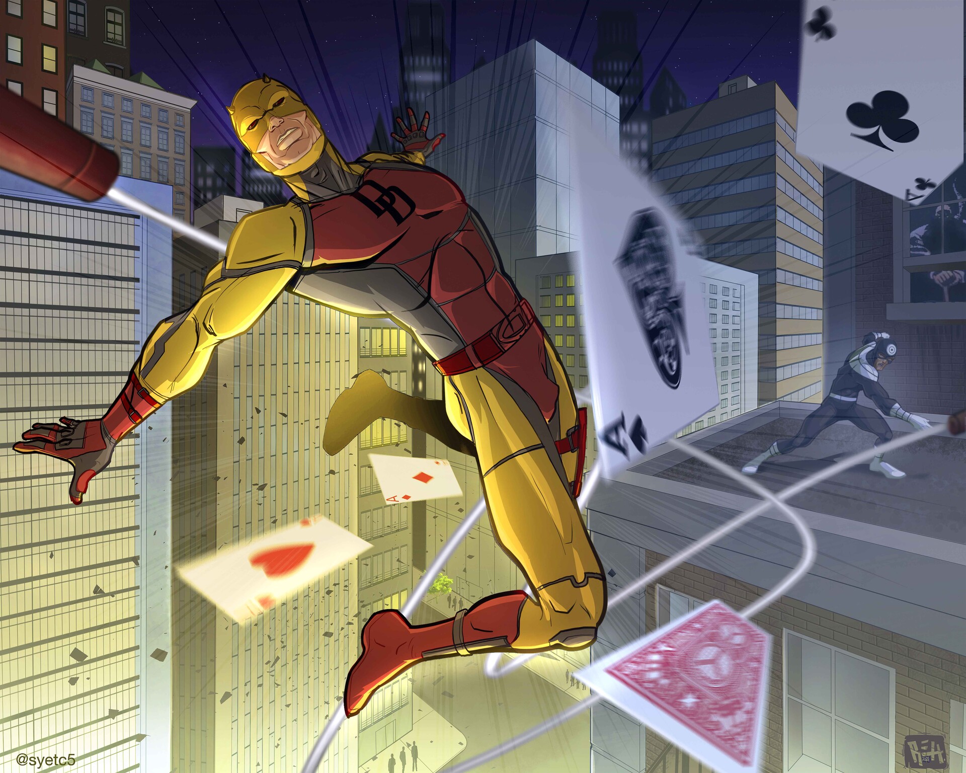 ArtStation - Man without Fear (Red & Yellow Versions)