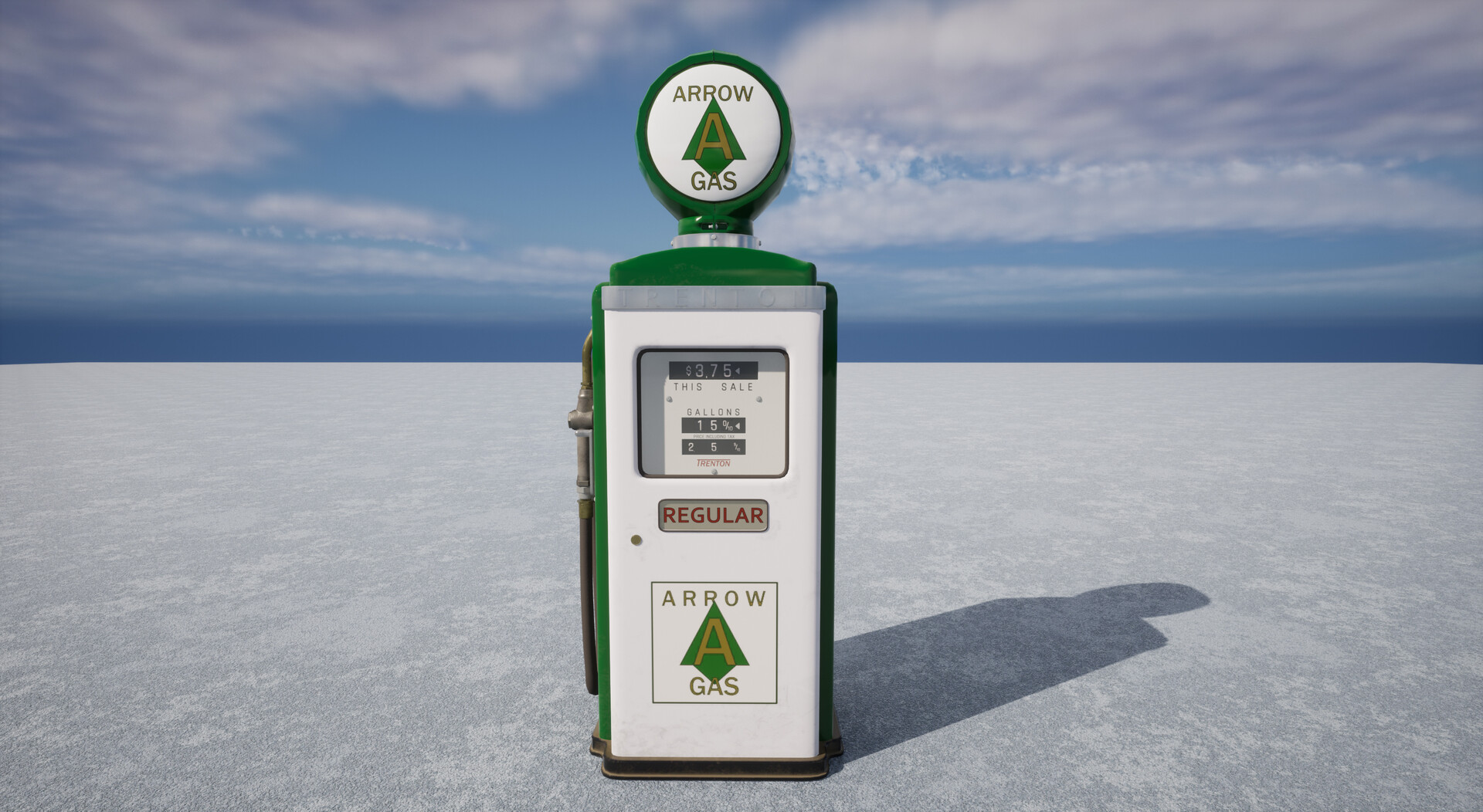 ArtStation - 1950s Gas Pump