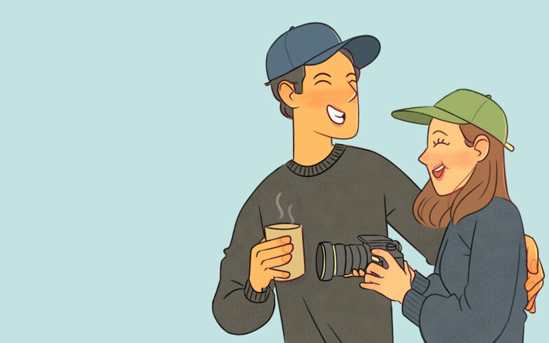 ArtStation - Guti e Ellie viajam pelo Japão - GIF