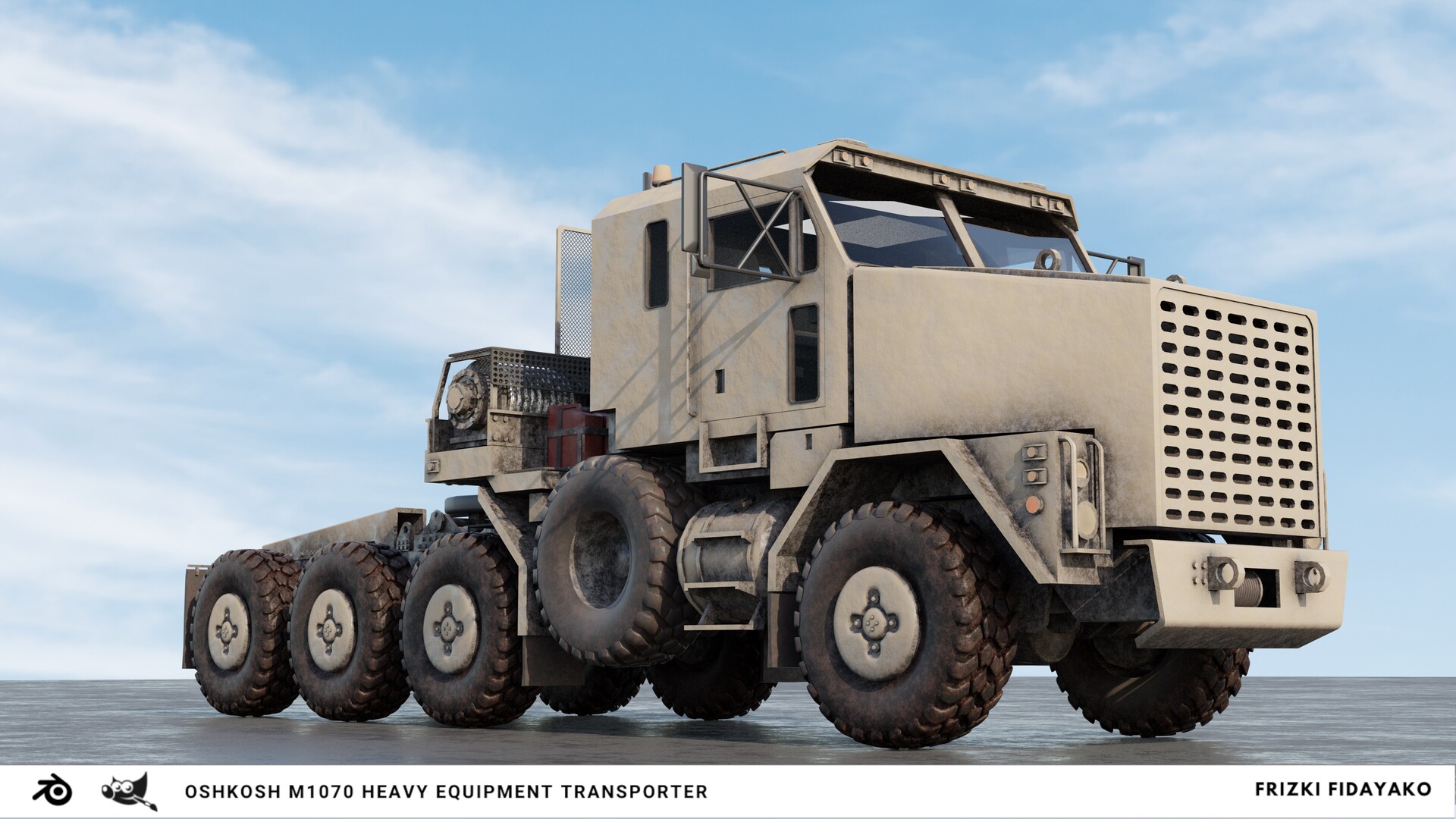 FRIZKI FIDAYAKO - oshkosh m1070 heavy equipment transport