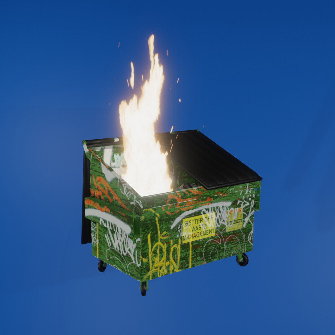 ArtStation - Dumpster Fire
