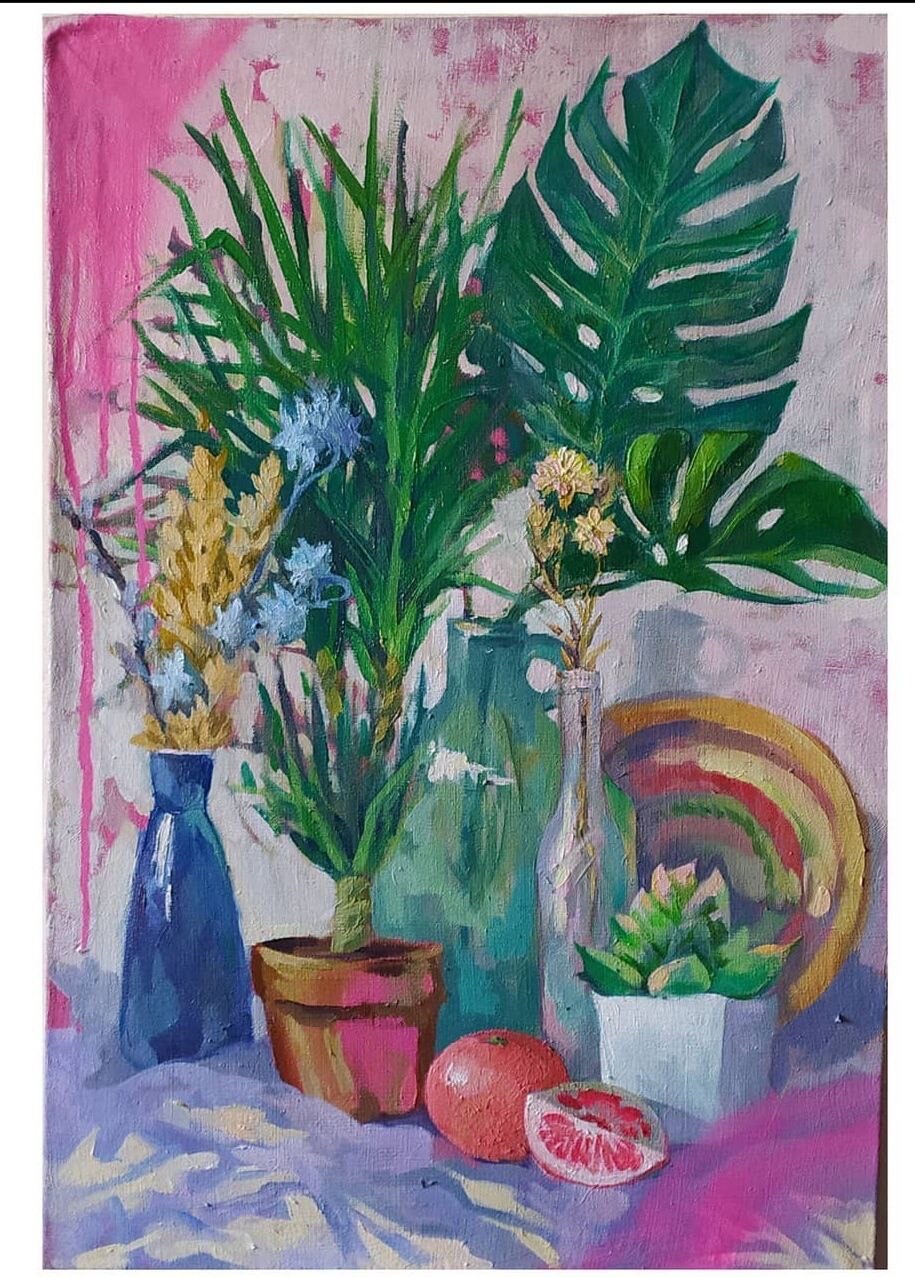 ArtStation - Pink still life