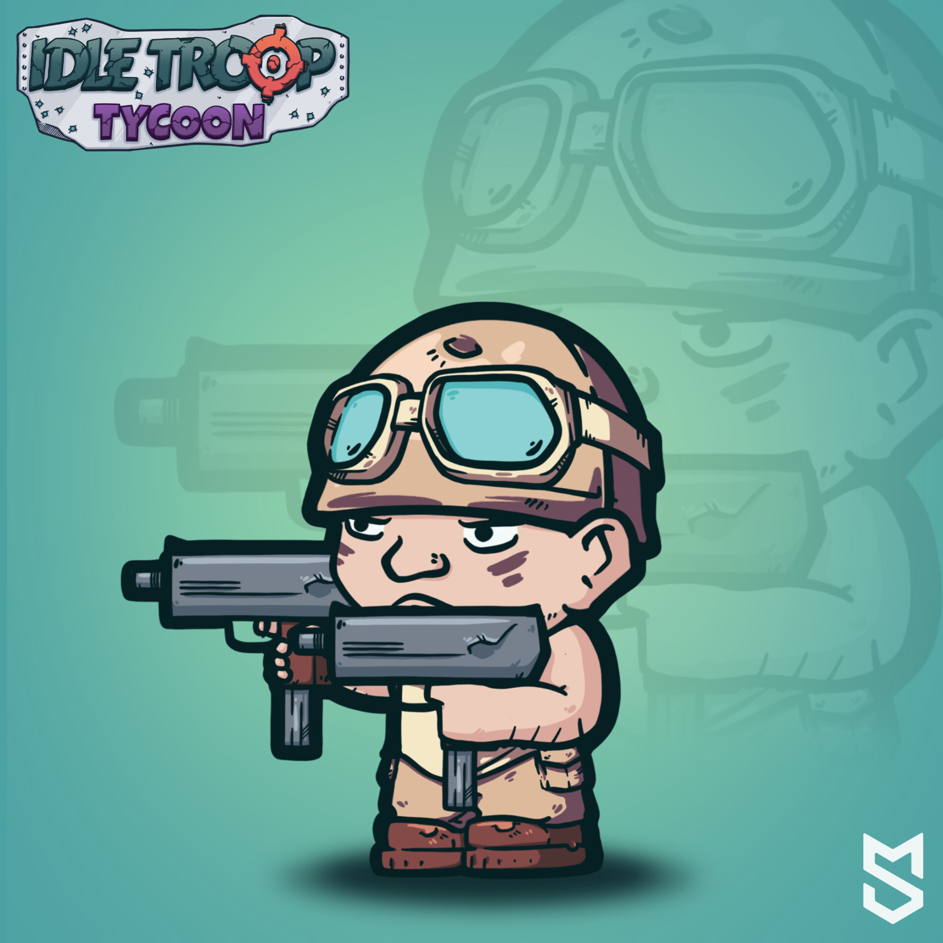 ArtStation - Idle Troop Tycoon: Soldier with SMGs