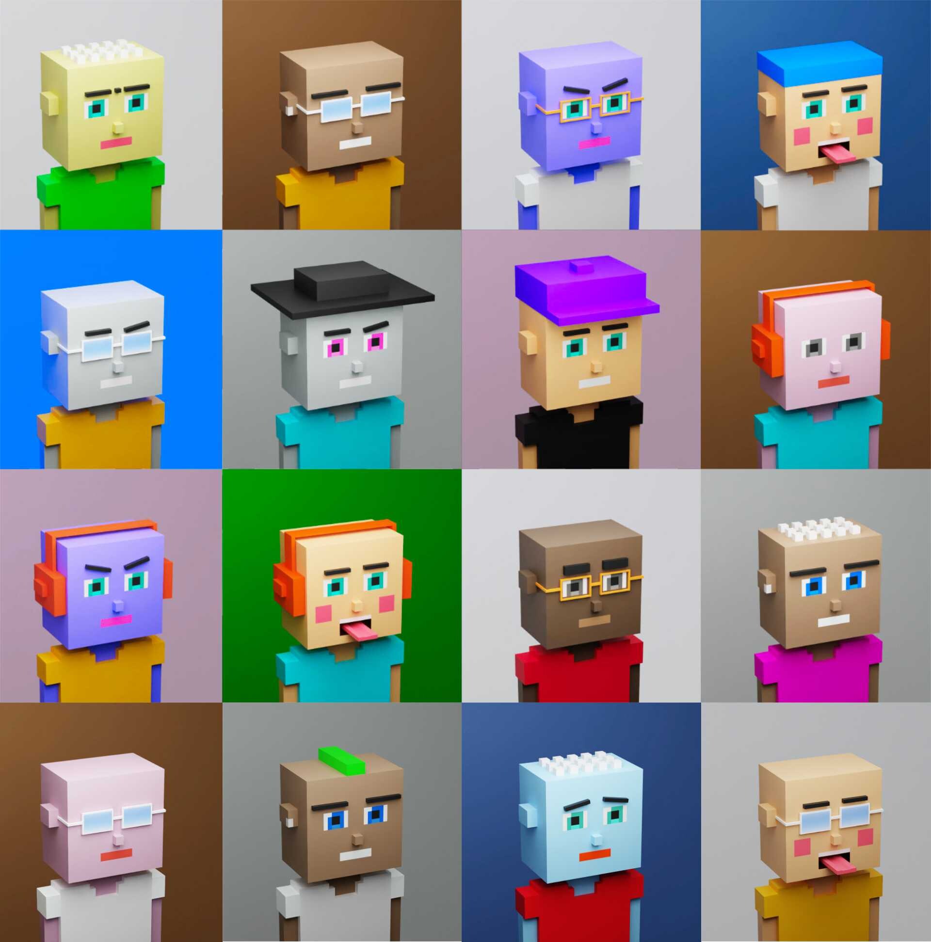 ArtStation - NFT Art Design 3D in Voxel Art: Voxel Avatars - NFT ...