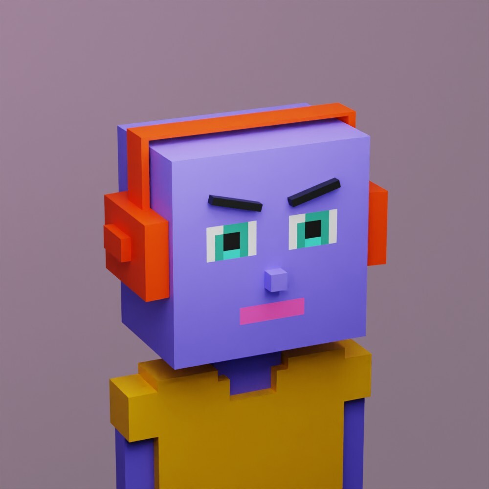 ArtStation - NFT Art Design: Voxel Avatars, 3D NFT Collection #2