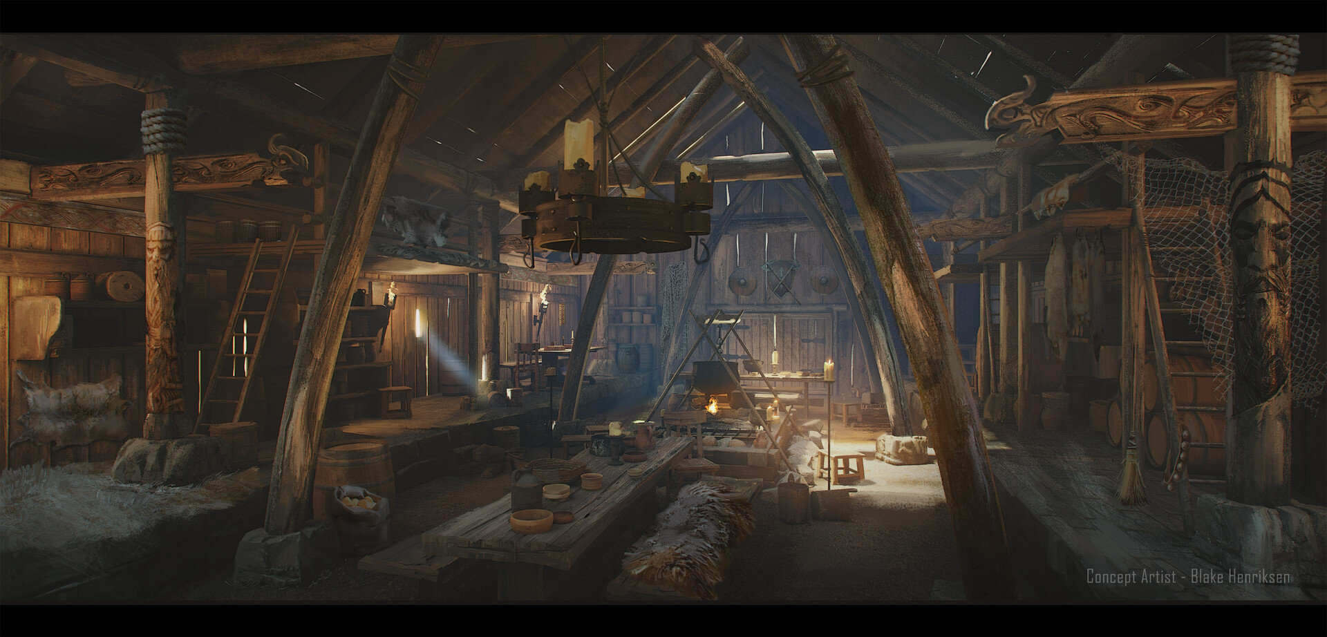 ArtStation - Personal Piece: Viking Long Home