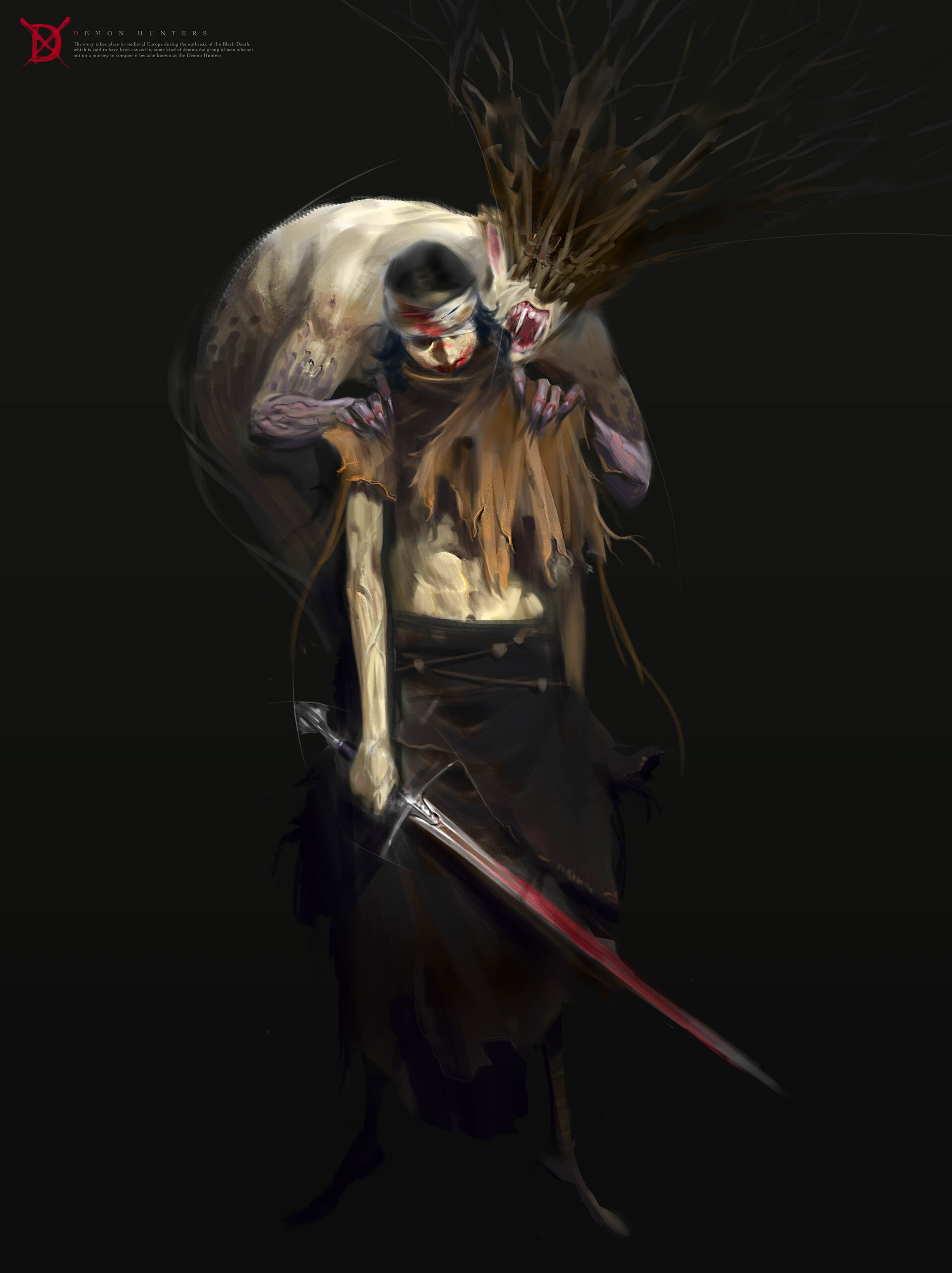 ArtStation - Demon Hunter- character concept design