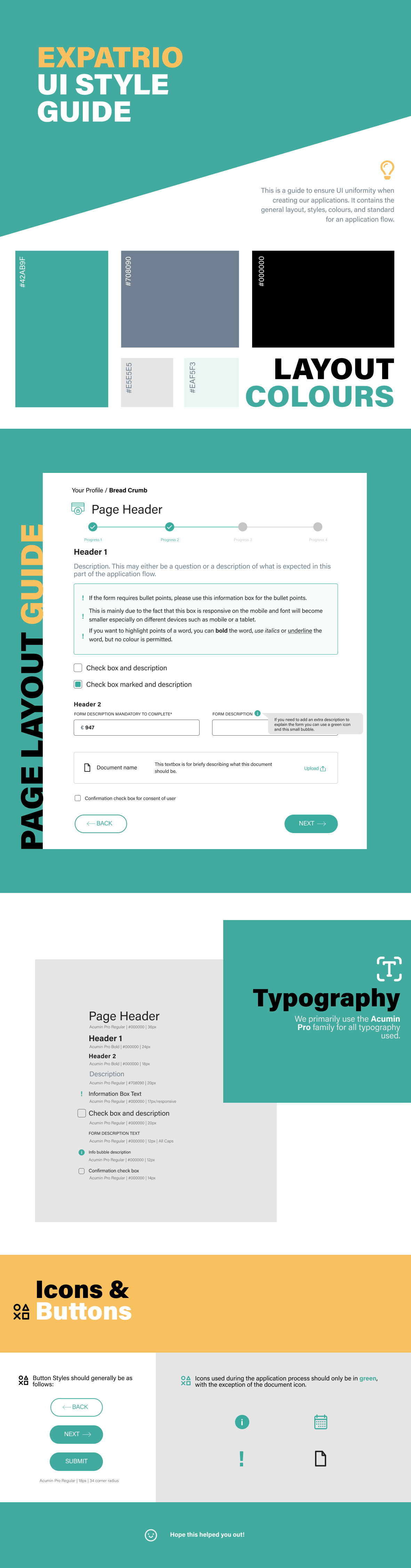 ArtStation - UI Layout Guide for Fintech Relocation Company