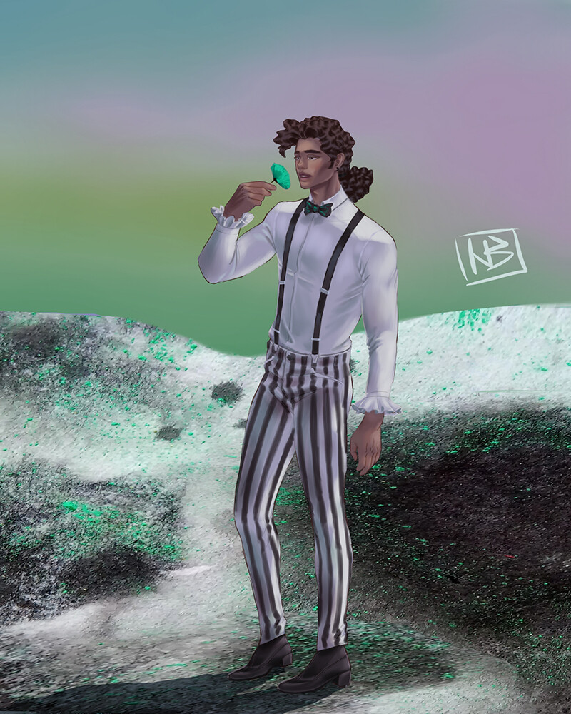 ArtStation - Ray with flower