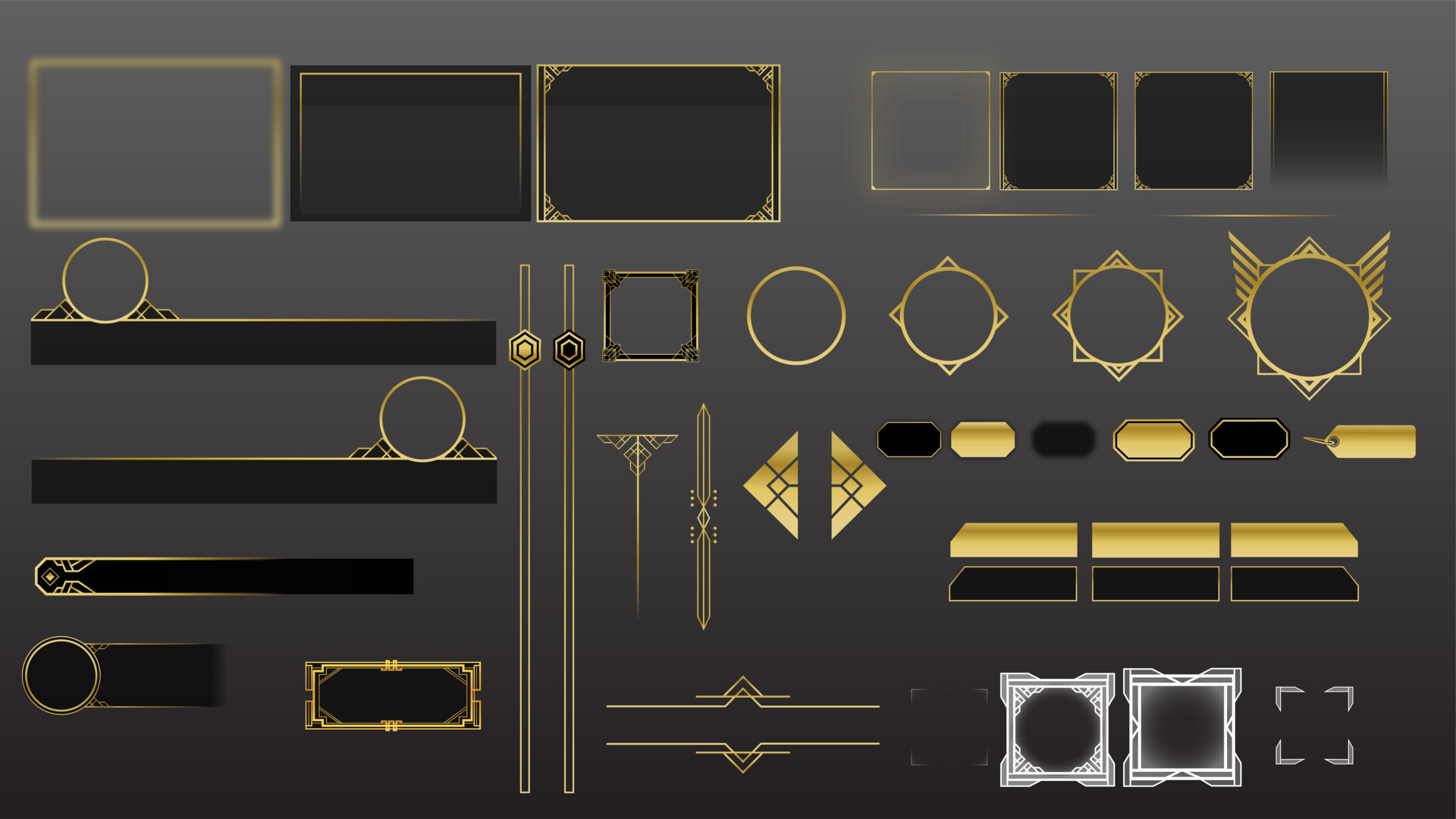 ArtStation - Art Deco UI Assets