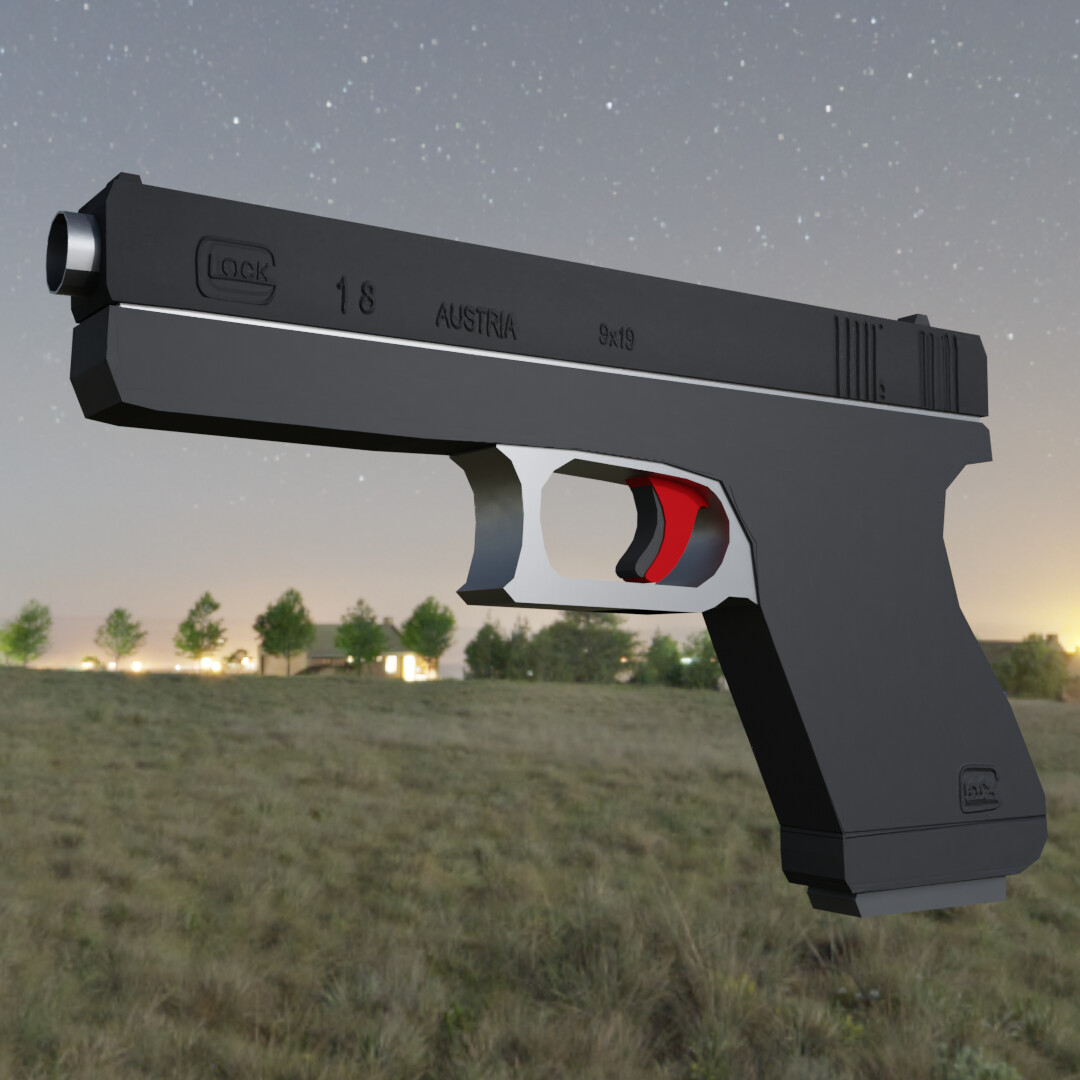 ArtStation - Glock-style Pistol