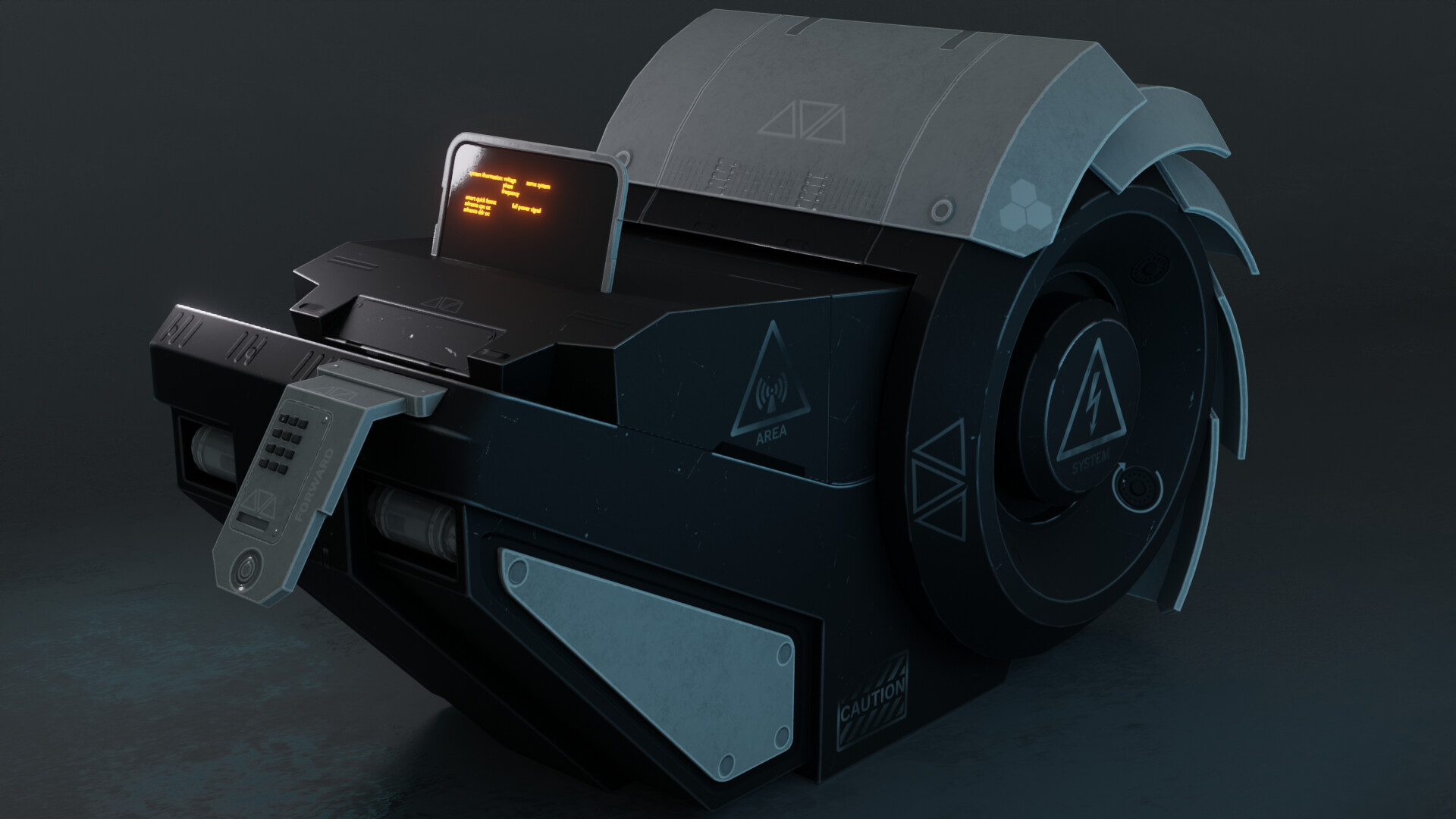 ArtStation - game asset modelado terminal sci fi