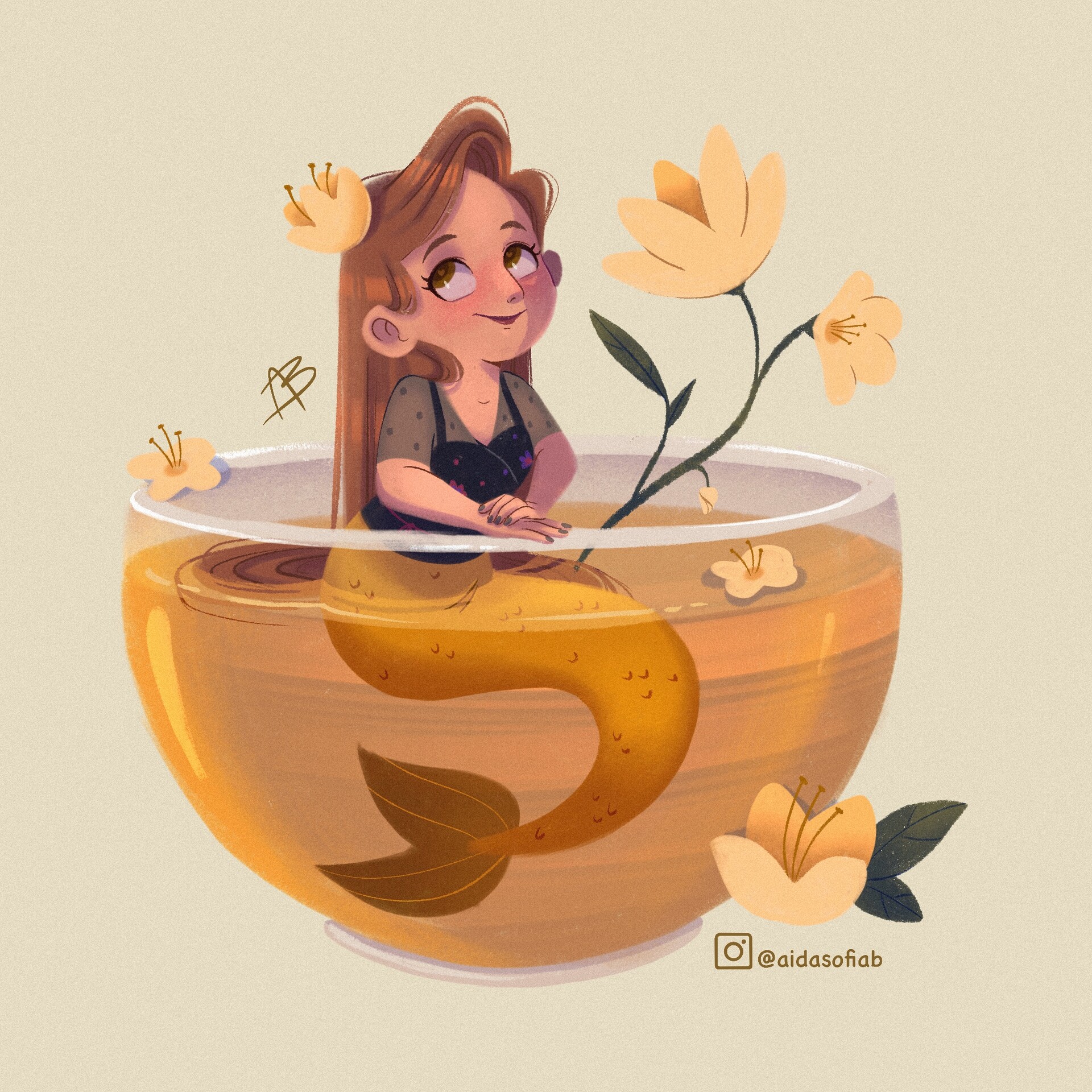 ArtStation - Jasmine tea mermaid DTIYS