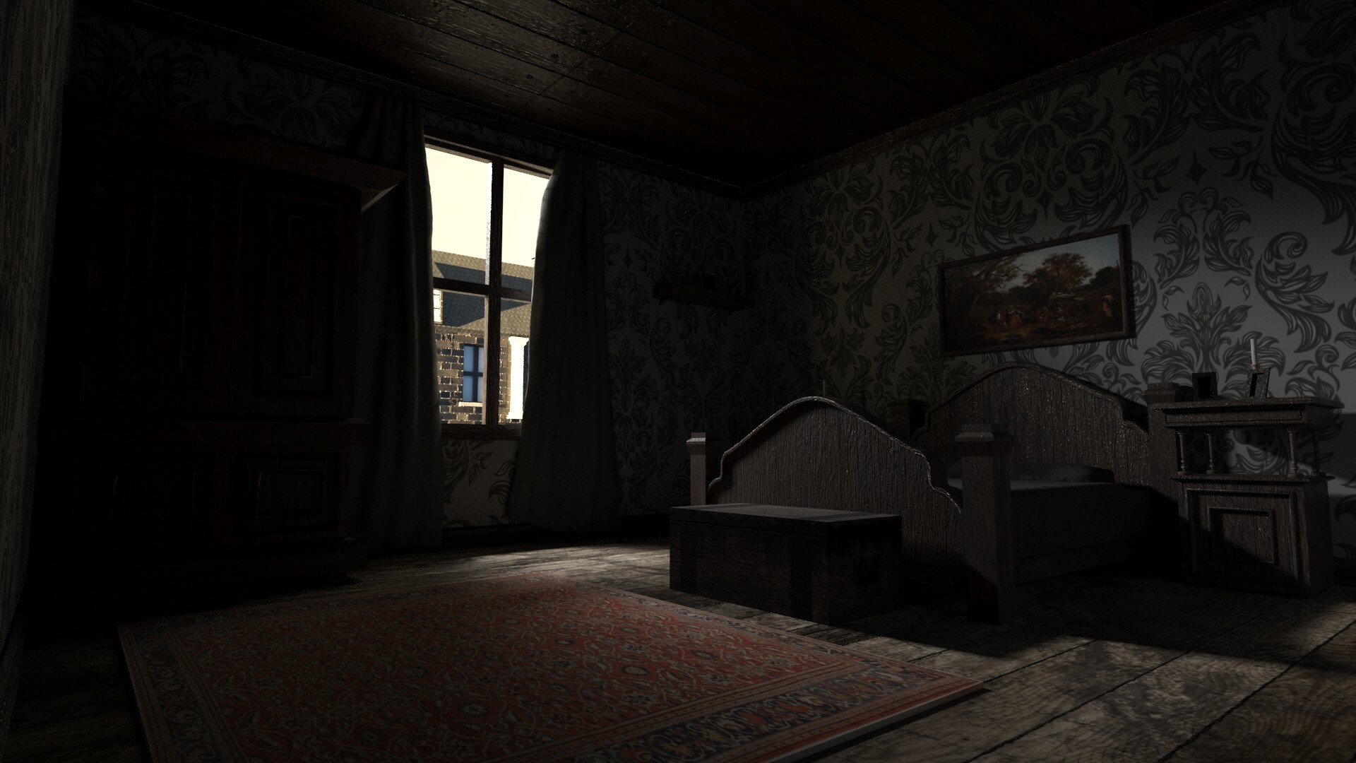 ArtStation - 18th Century London Inspired Bedroom