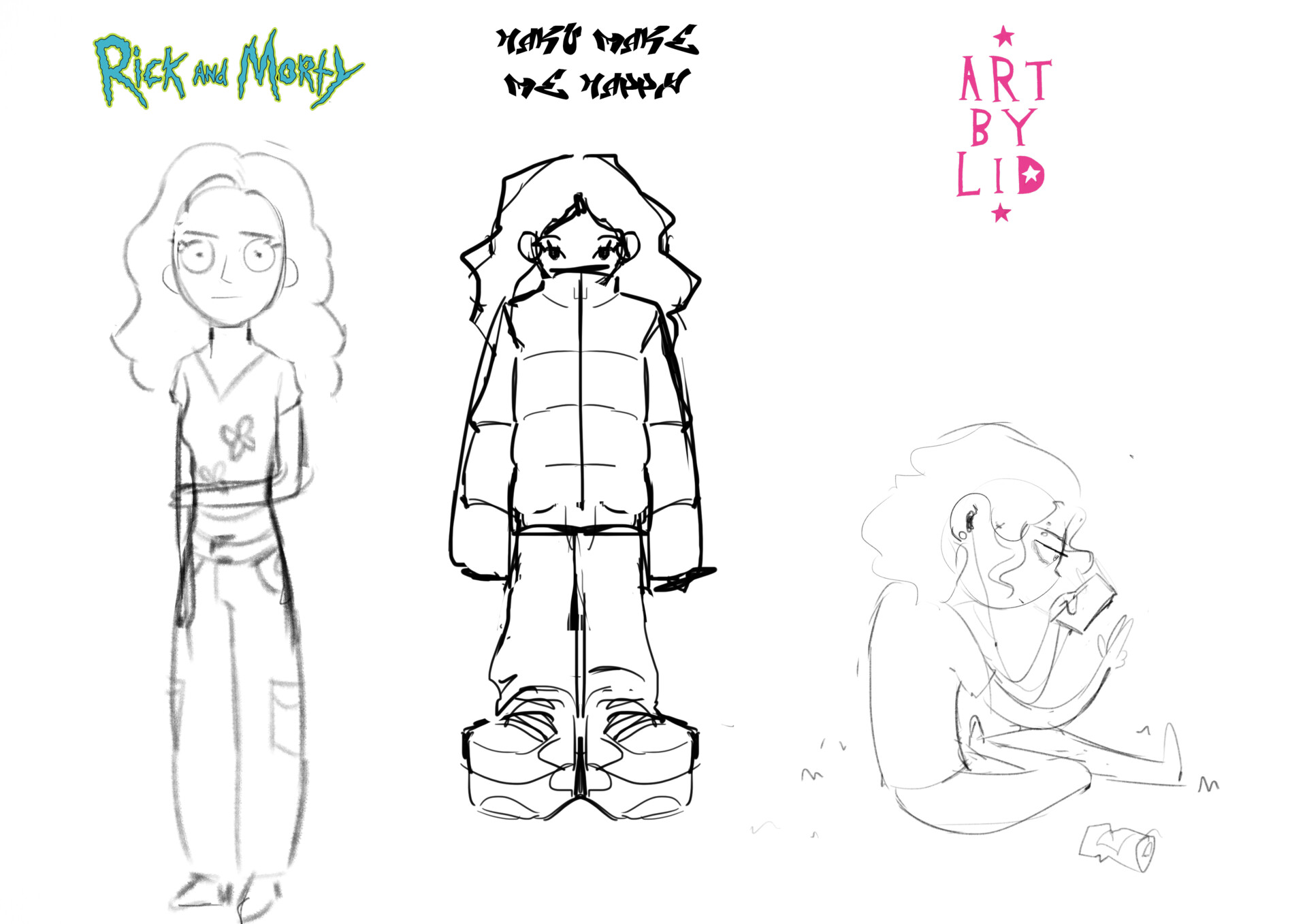 Annouk van der Looij - Style challenge self portraits