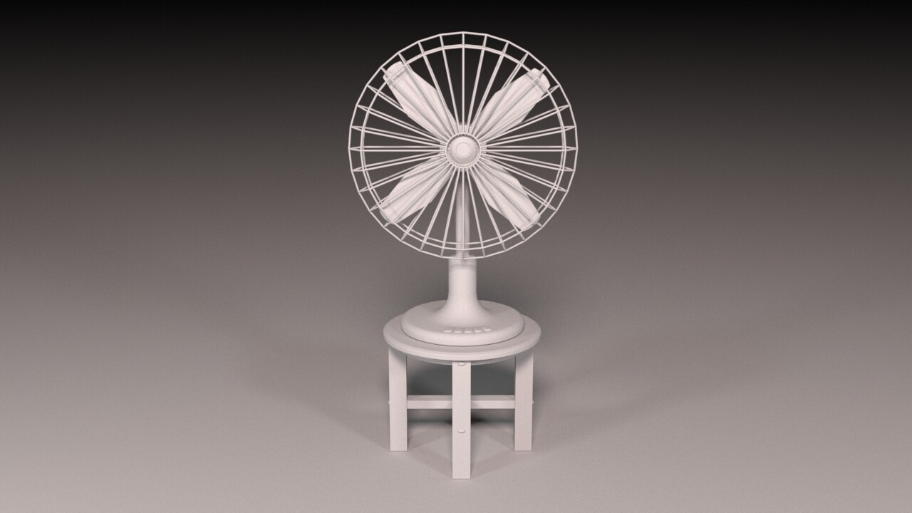 ArtStation - Table fan
