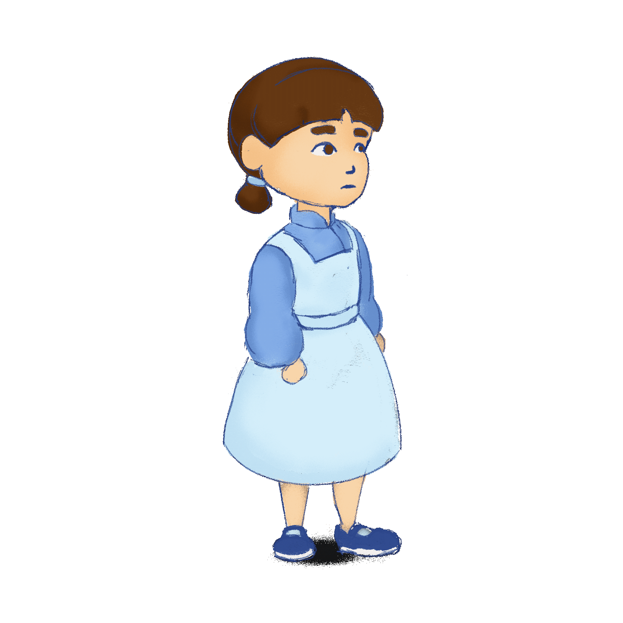 Girl Walking Gif Cartoon