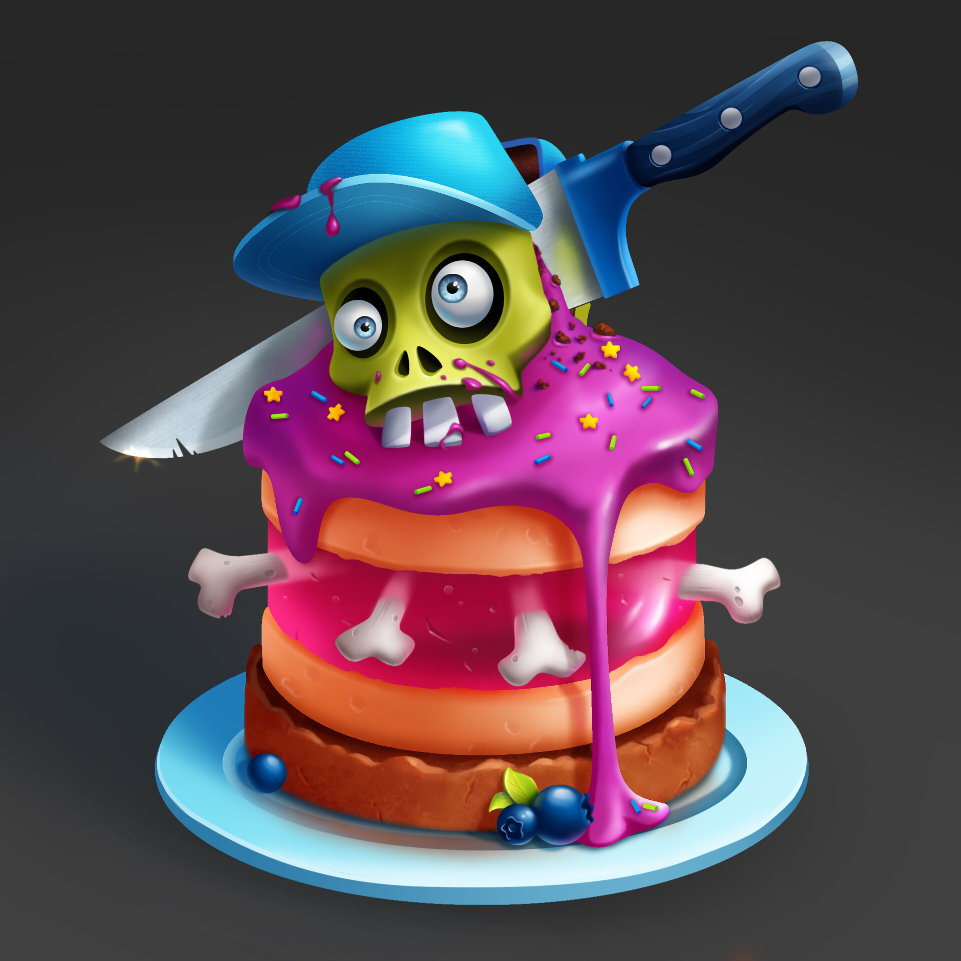 ArtStation - Zombie cake.
