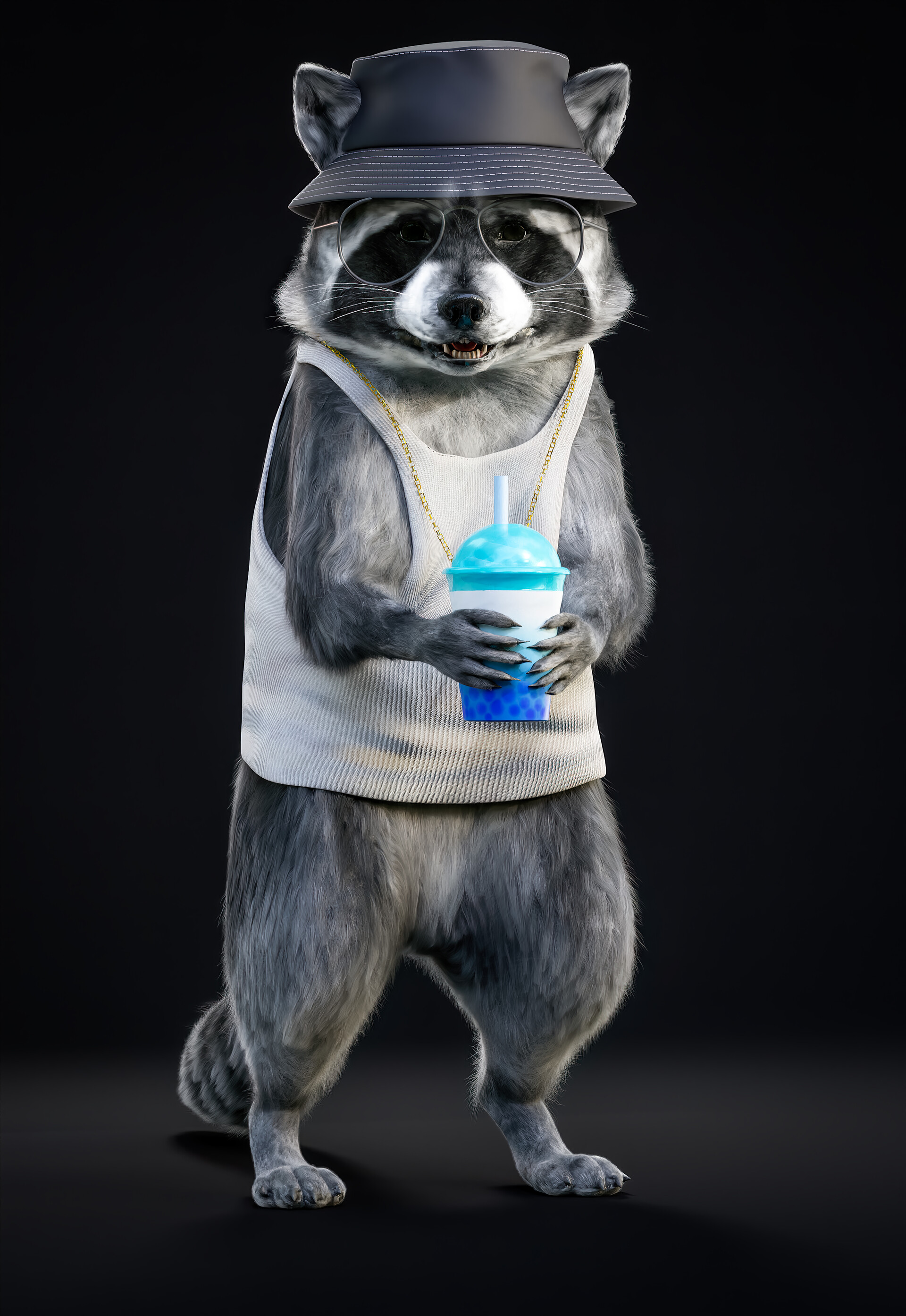 ArtStation - Dressed Raccoon
