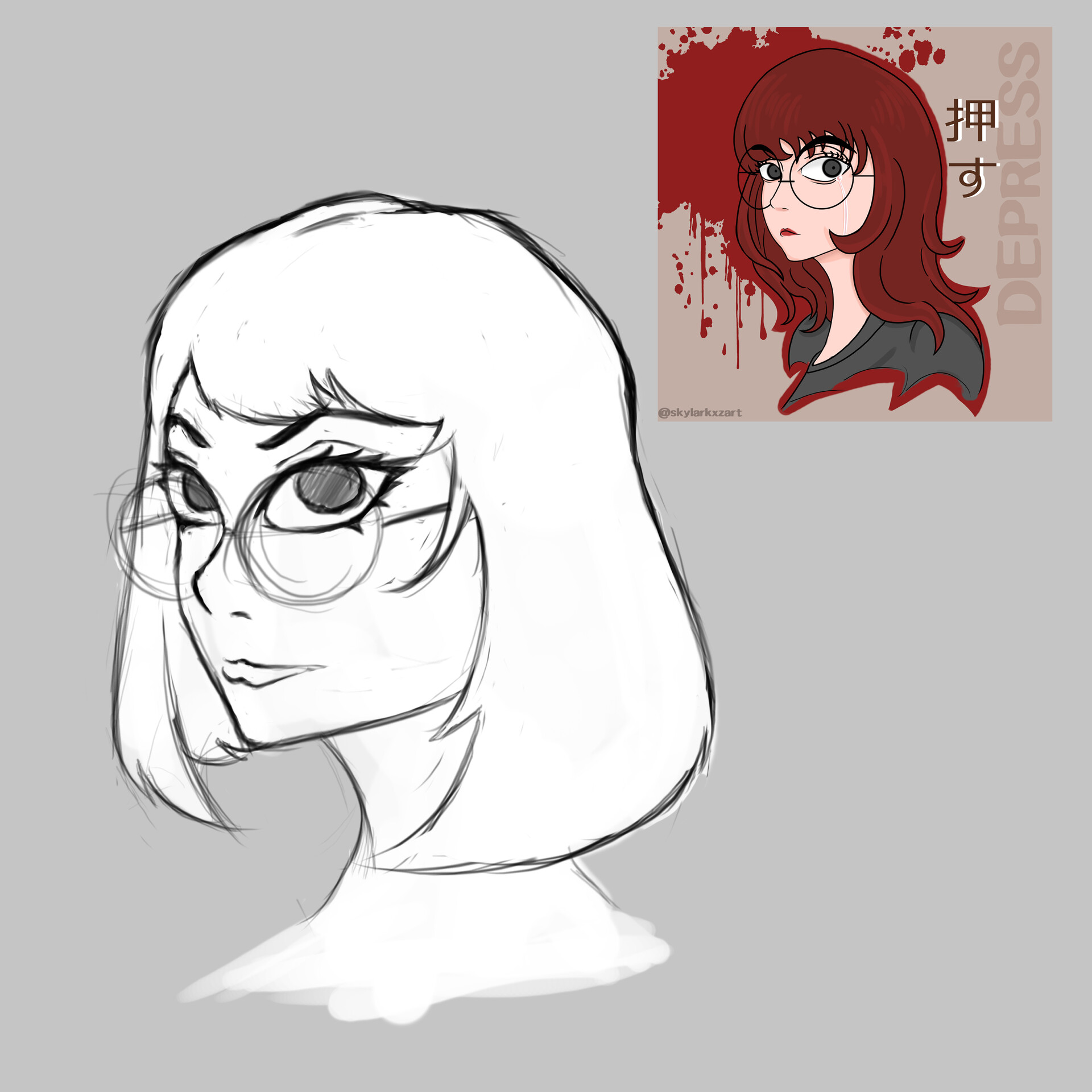 ArtStation - redrawing one of my arts last year