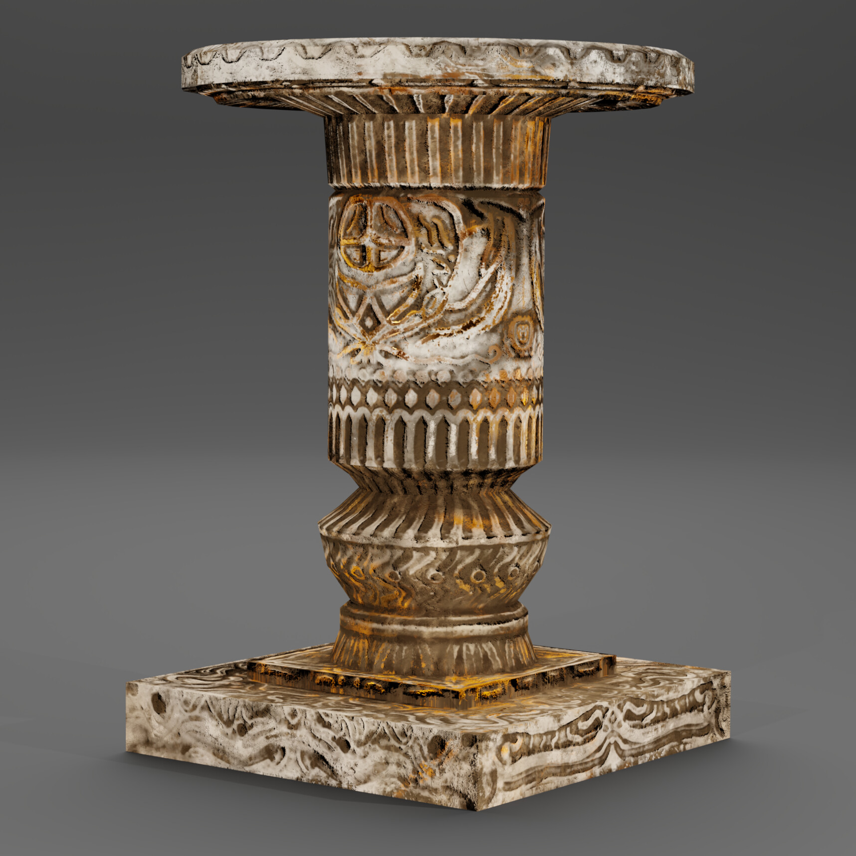 ArtStation - Roman - Greek inspired Pedestal